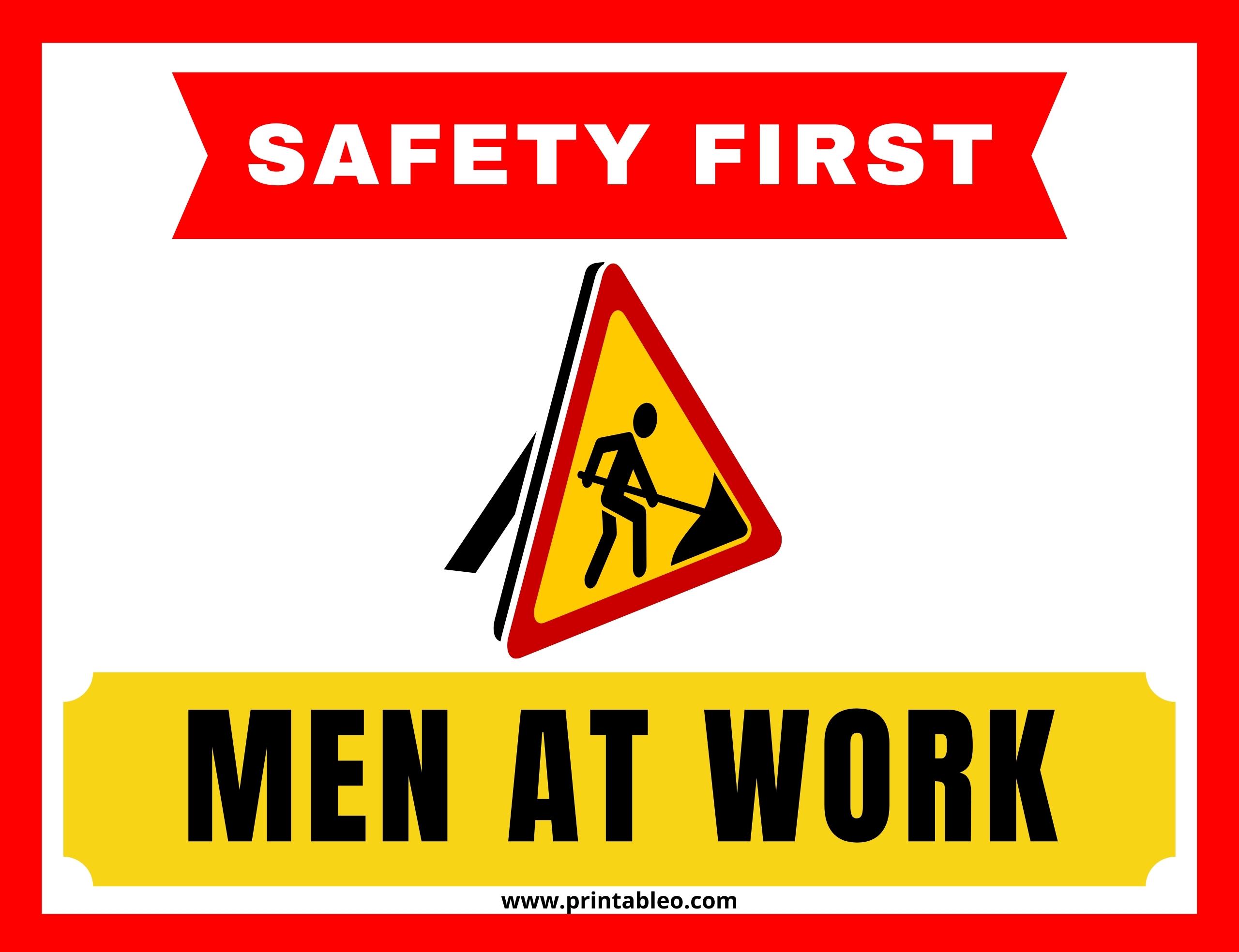 33+At Work Signs (Men, Women, Funny PDF) - Printableo.Com