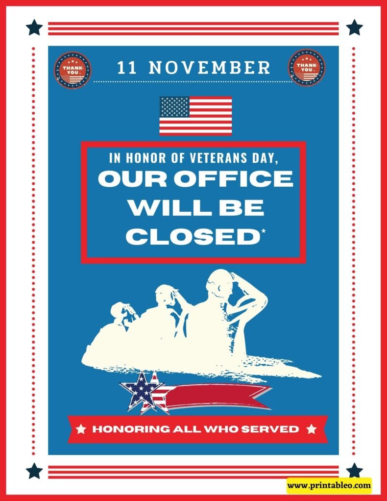 25 Veterans Day Signs Download Printable PDF
