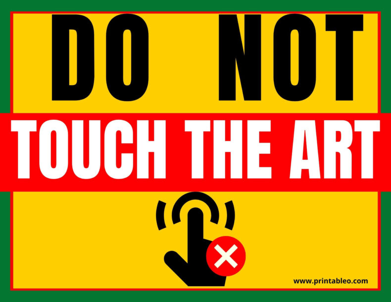Do Not Touch Signs Printable Do Not Touch Signs Printable