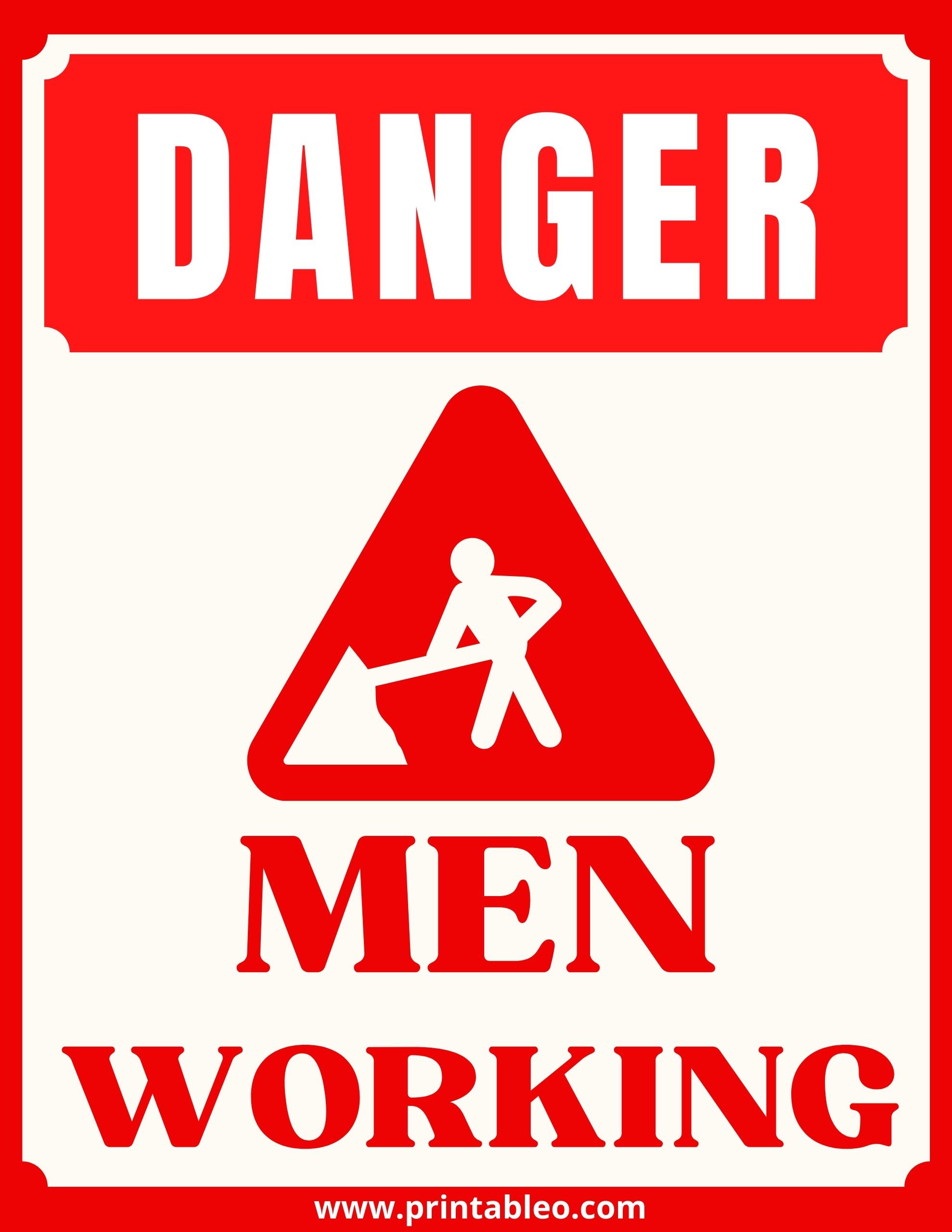 33+At Work Signs (Men, Women, Funny PDF) - Printableo.Com