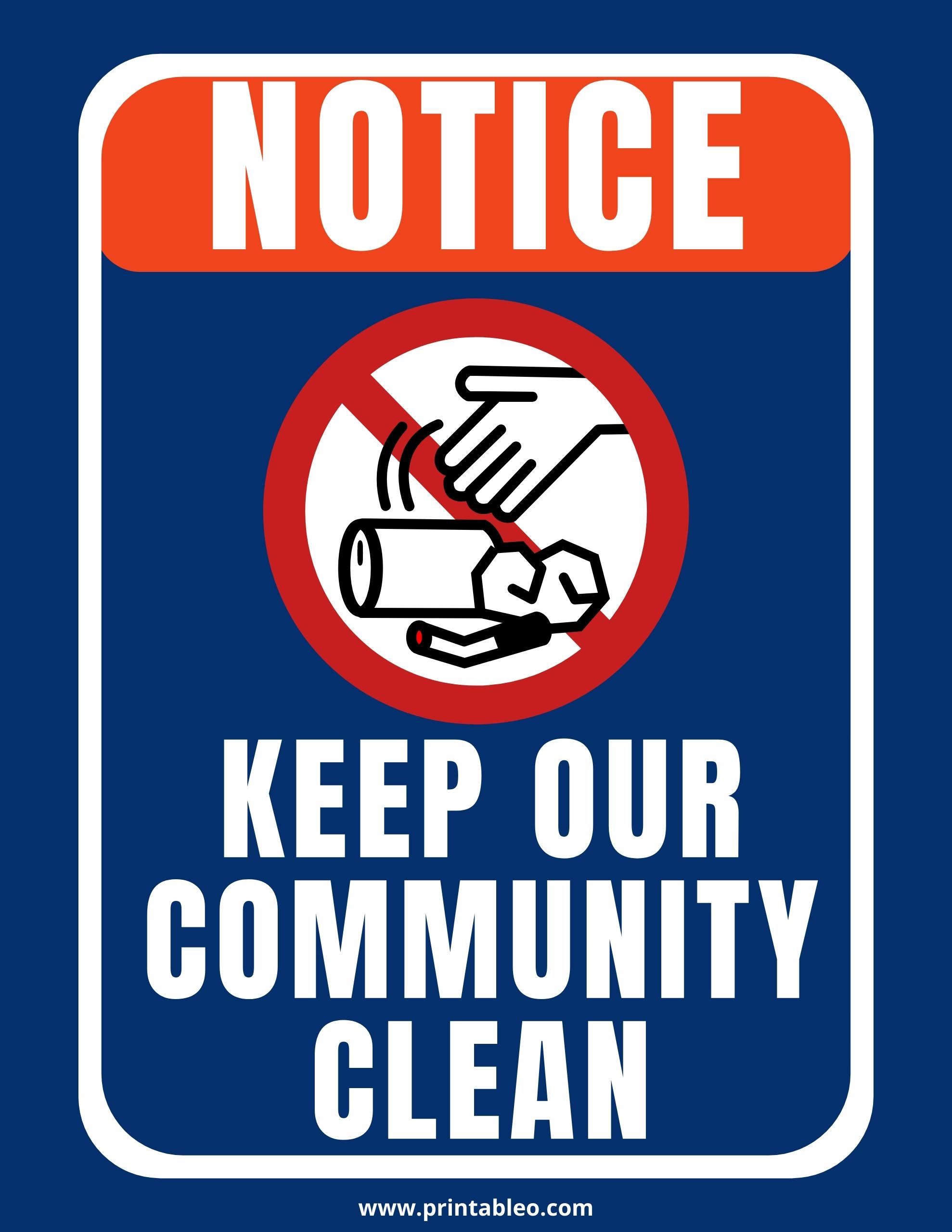37+ Printable No Litter Signs - Printableo.Com