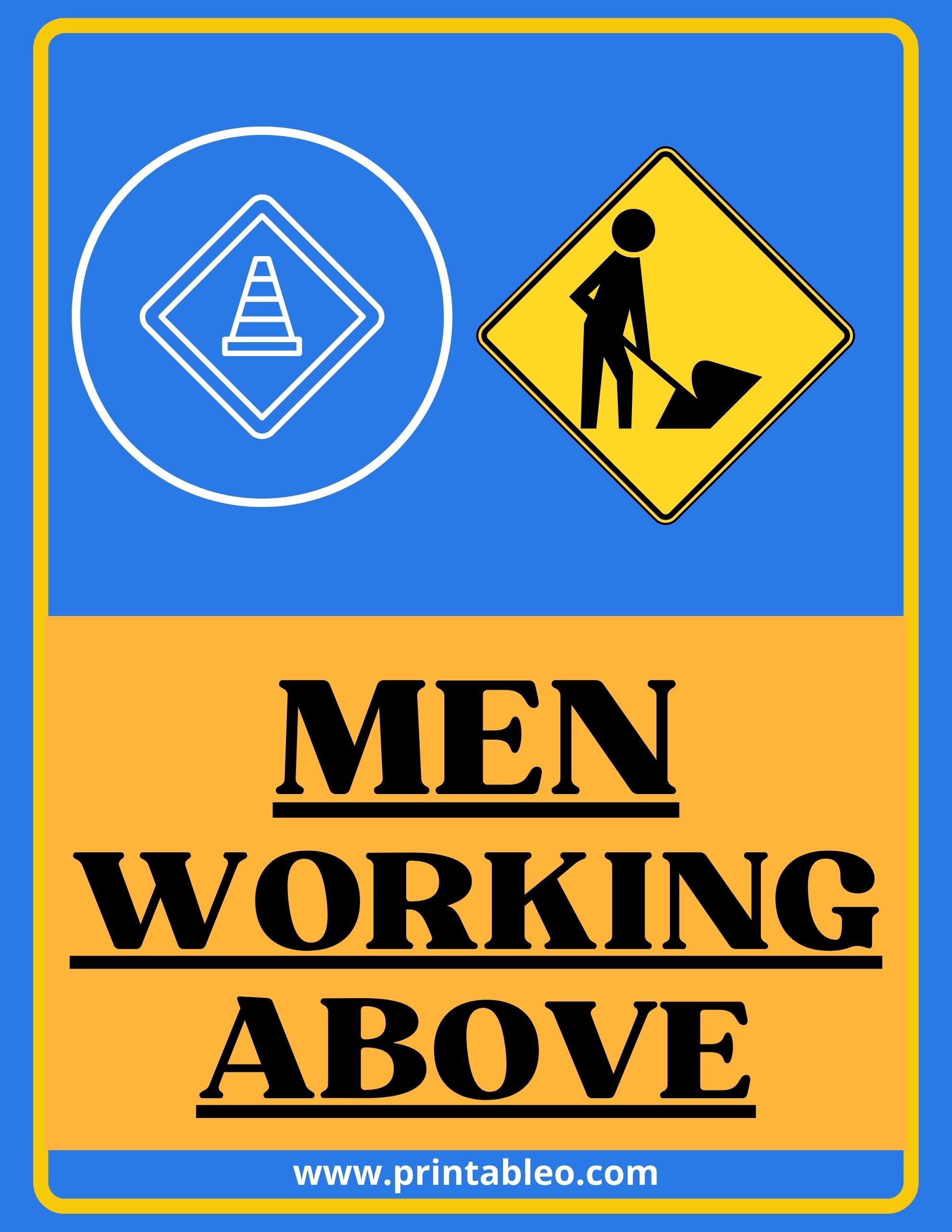 33+At Work Signs (Men, Women, Funny PDF) - Printableo.Com