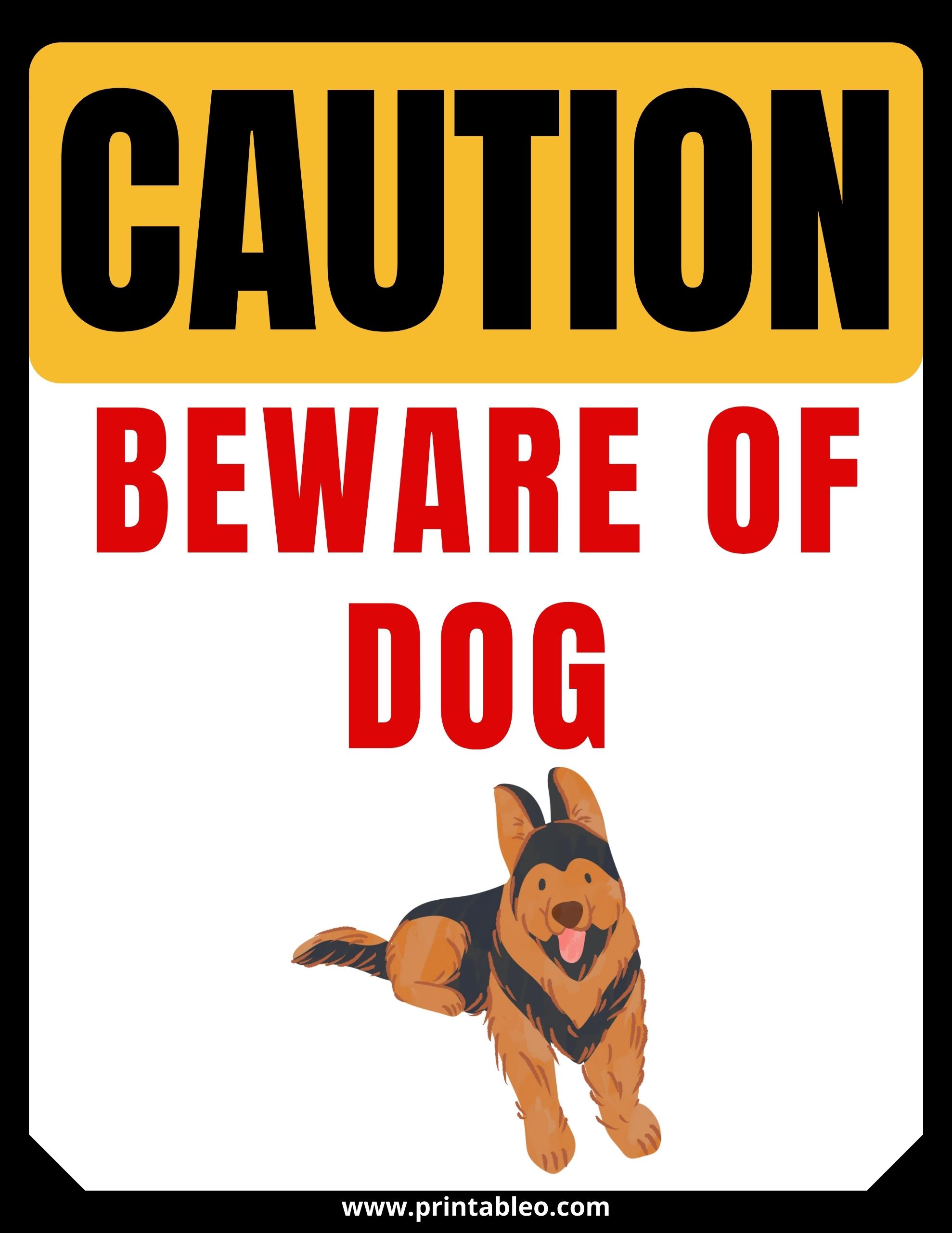 35+ Beware Of Dog Signs | Download Free Pintables