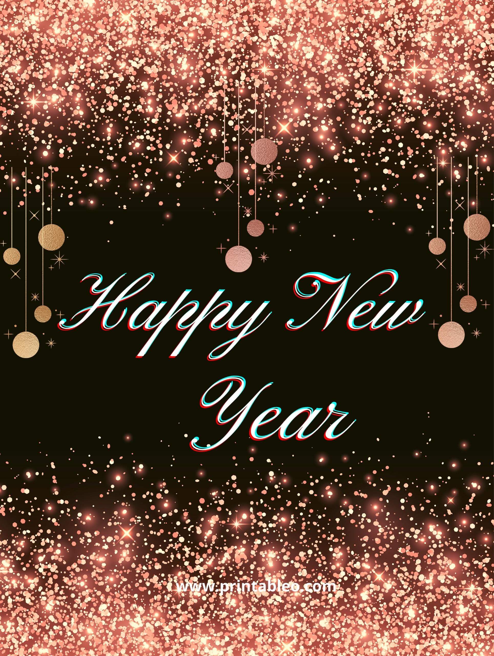 47+ Printable Happy New Year Sign /New Year's Day Sign