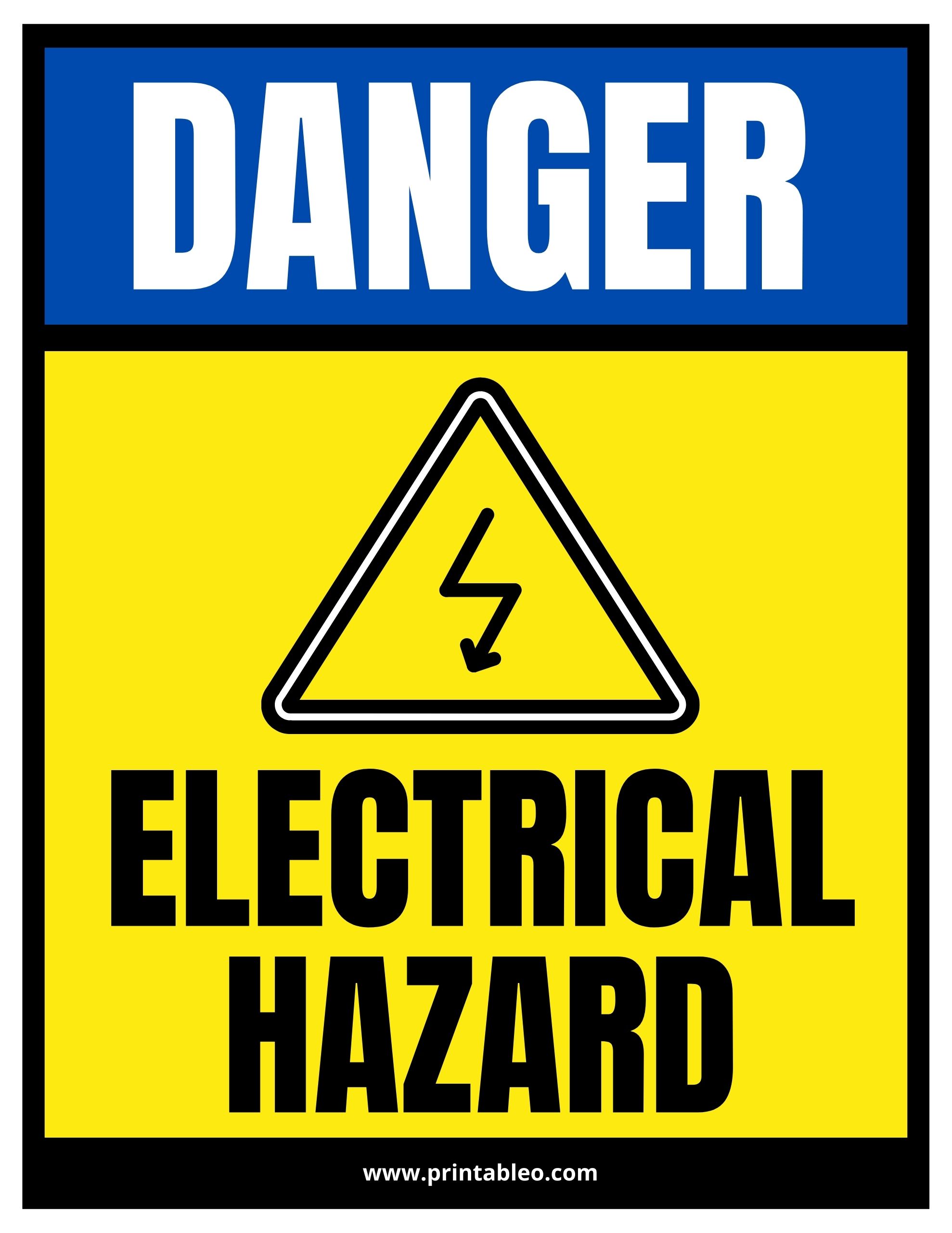 22+ Electrical Hazard Sign | Download FREE Printable PDFs.