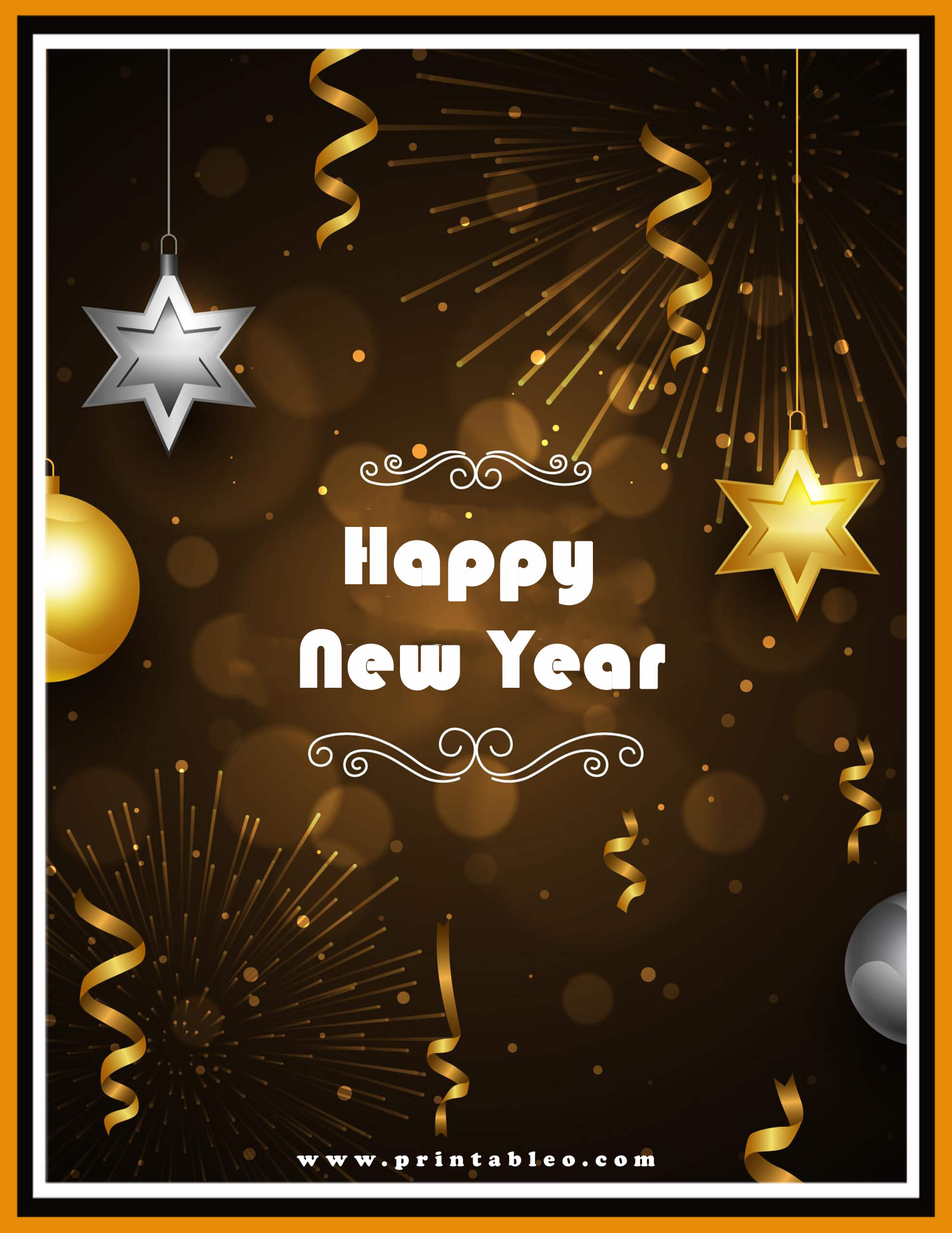47+ Printable Happy New Year Sign /New Year's Day Sign