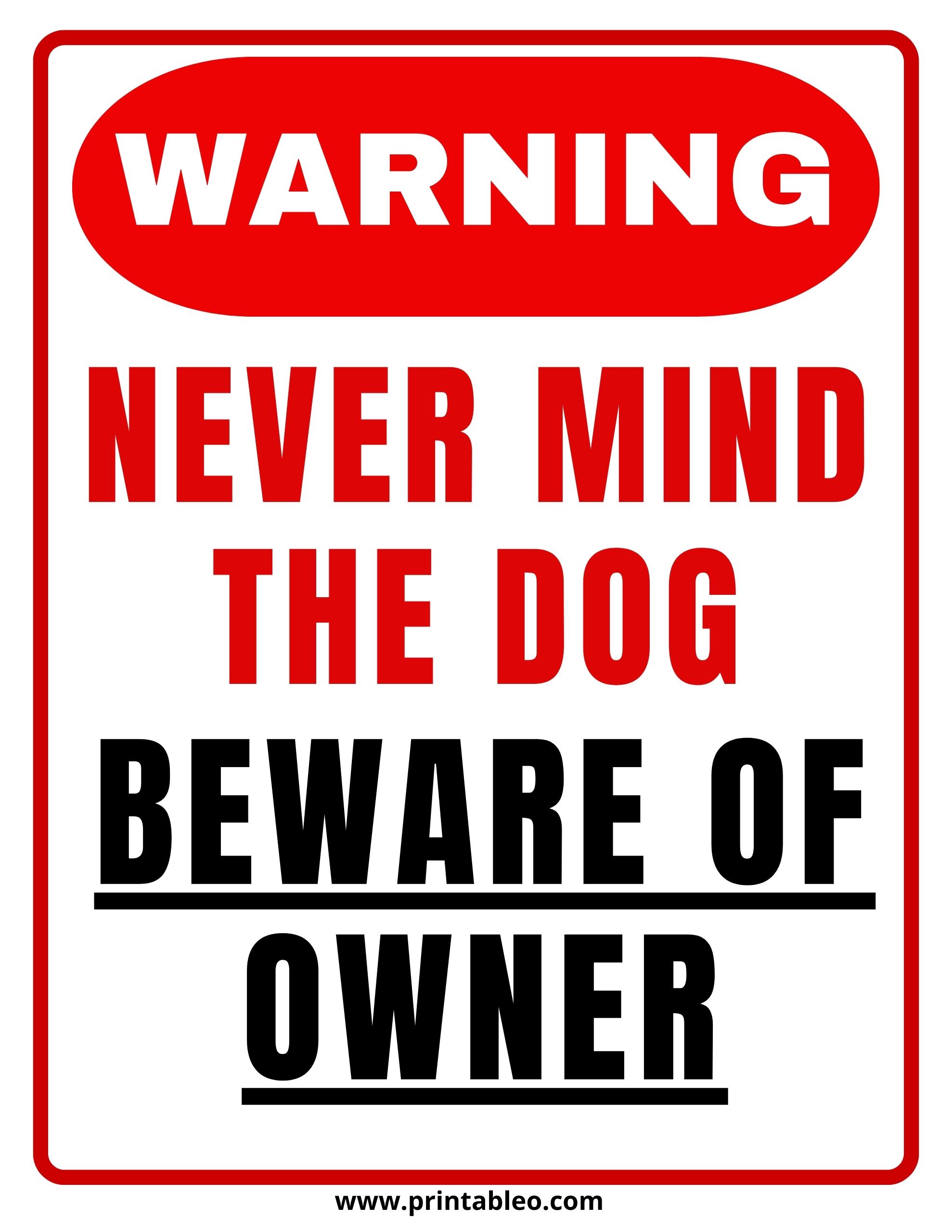 35+ Beware Of Dog Signs | Download Free Pintables