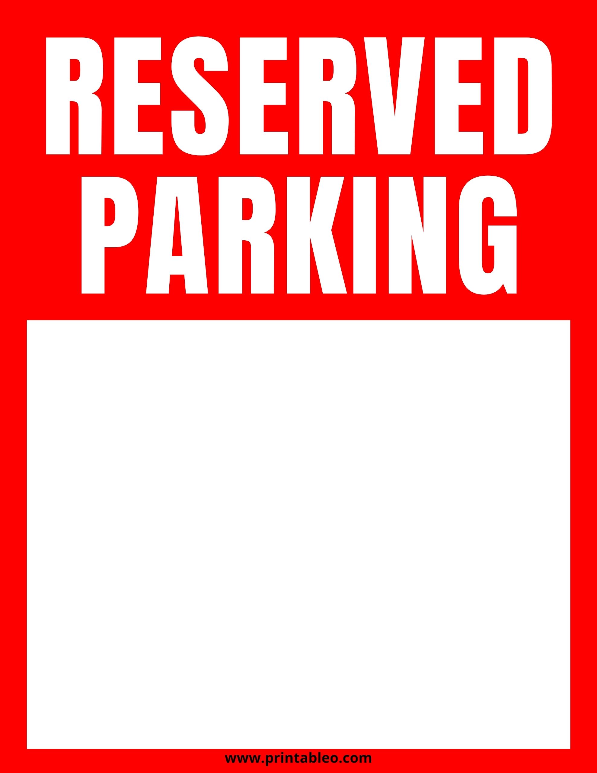 21+ Printable Reserved Parking Sign | Download FREE PDFs