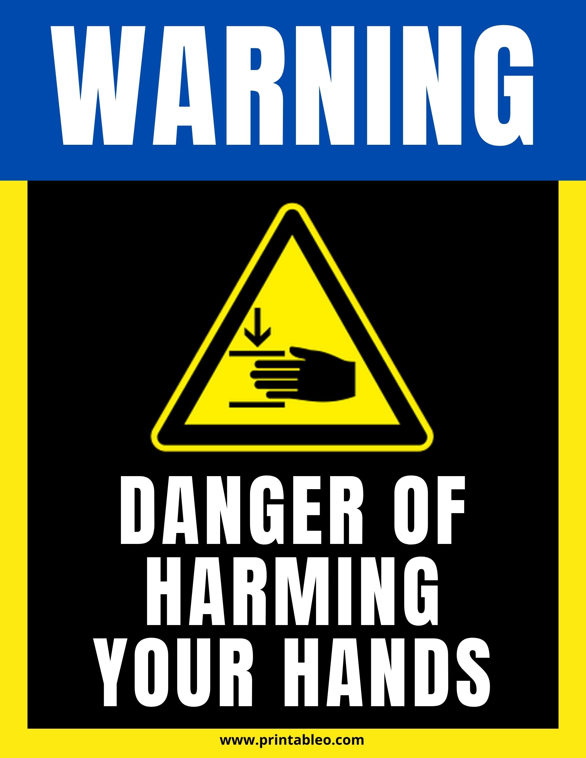20+ Printable Warning Safety Sign | FREE PDF
