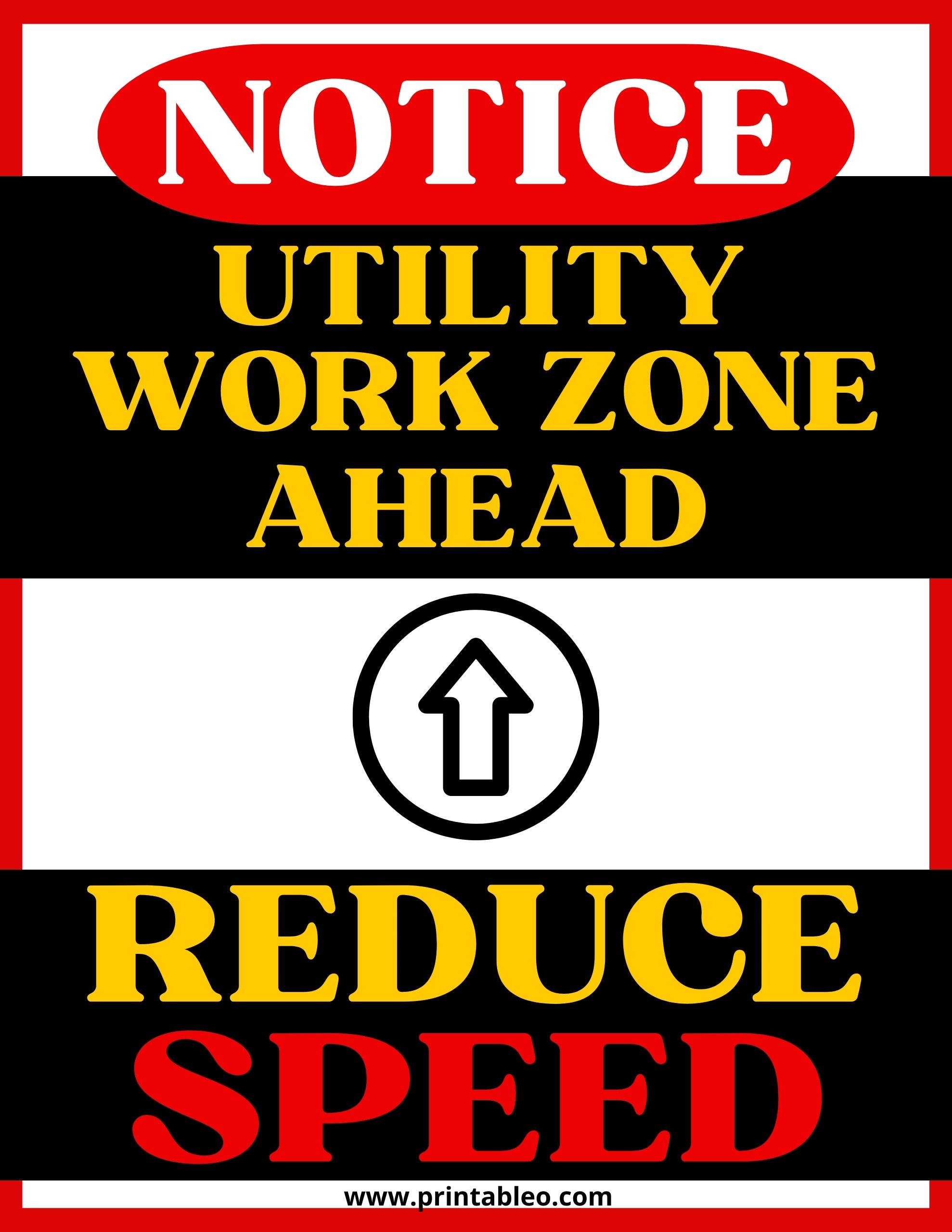 20+ Work Zone Sign | Download FREE Printables