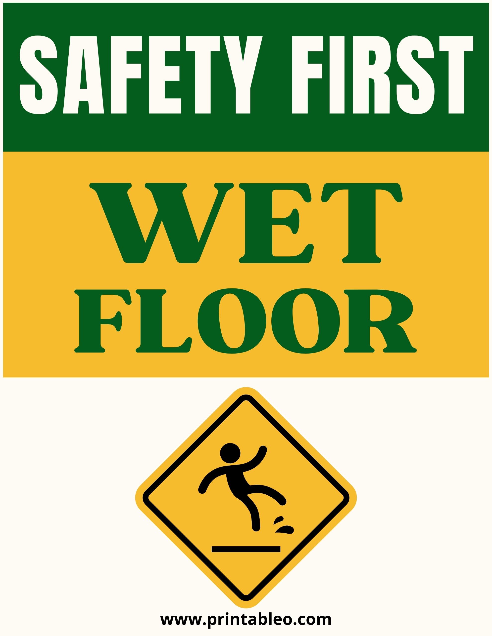 47+ Printable Wet Floor Signs | Free Download