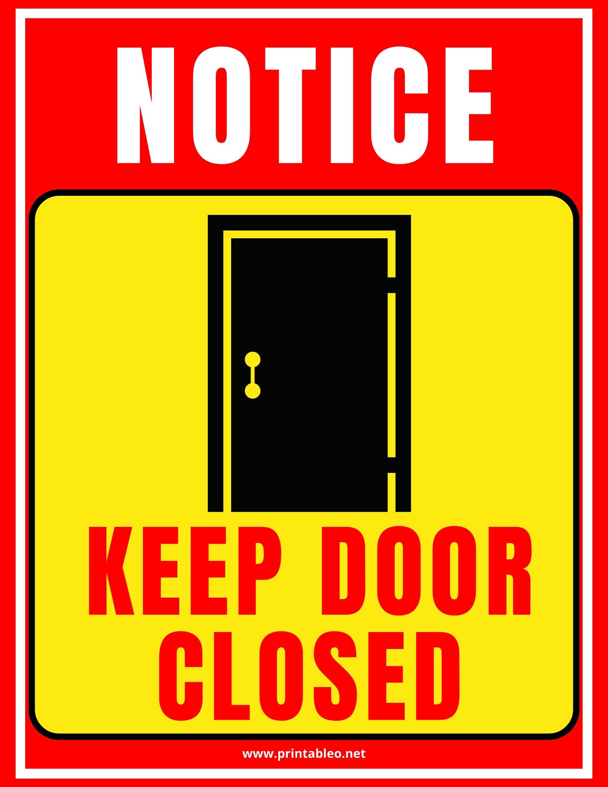 50+ Printable Please Close Door Sign - Printableo.Com