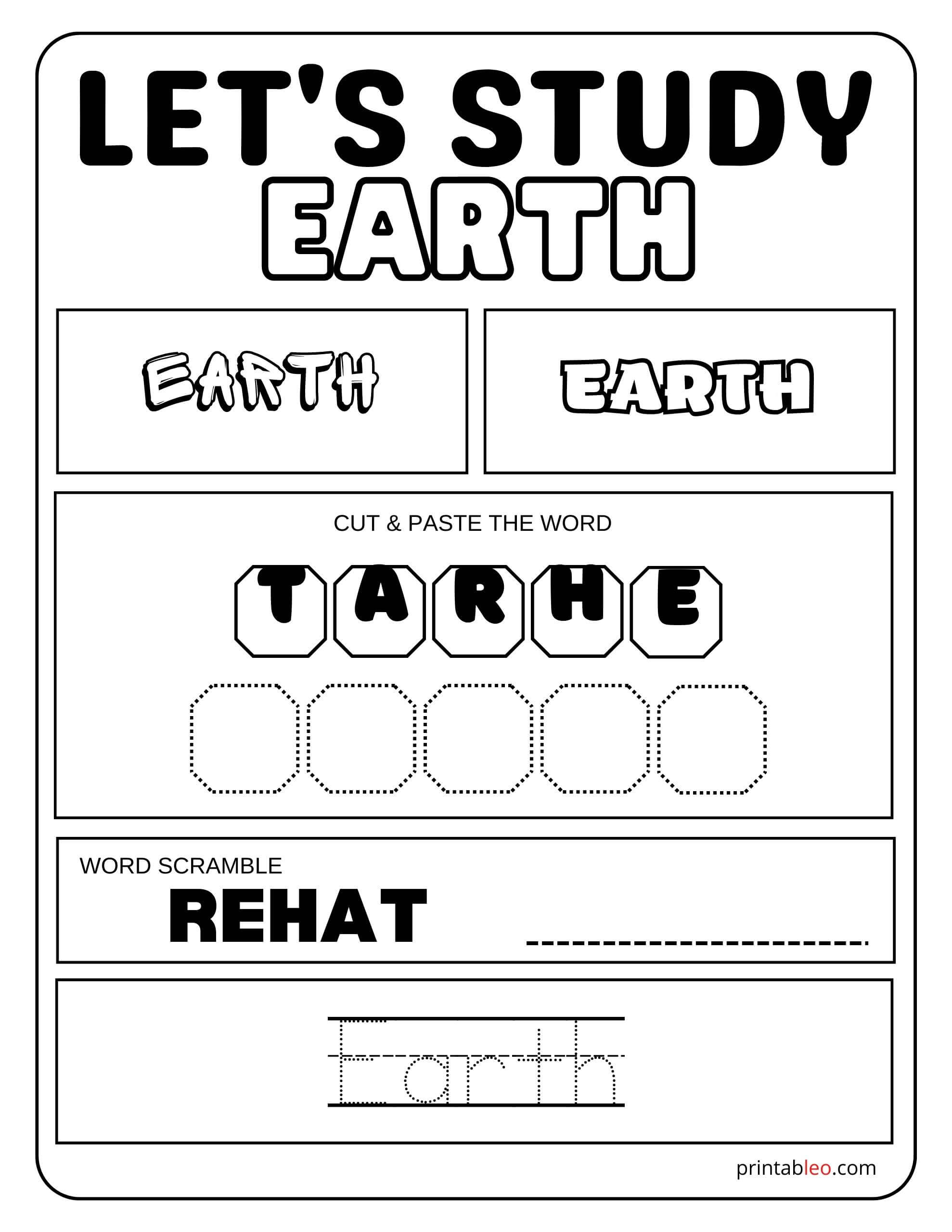 40+ Planets Handwriting Worksheets - Printableo.Com