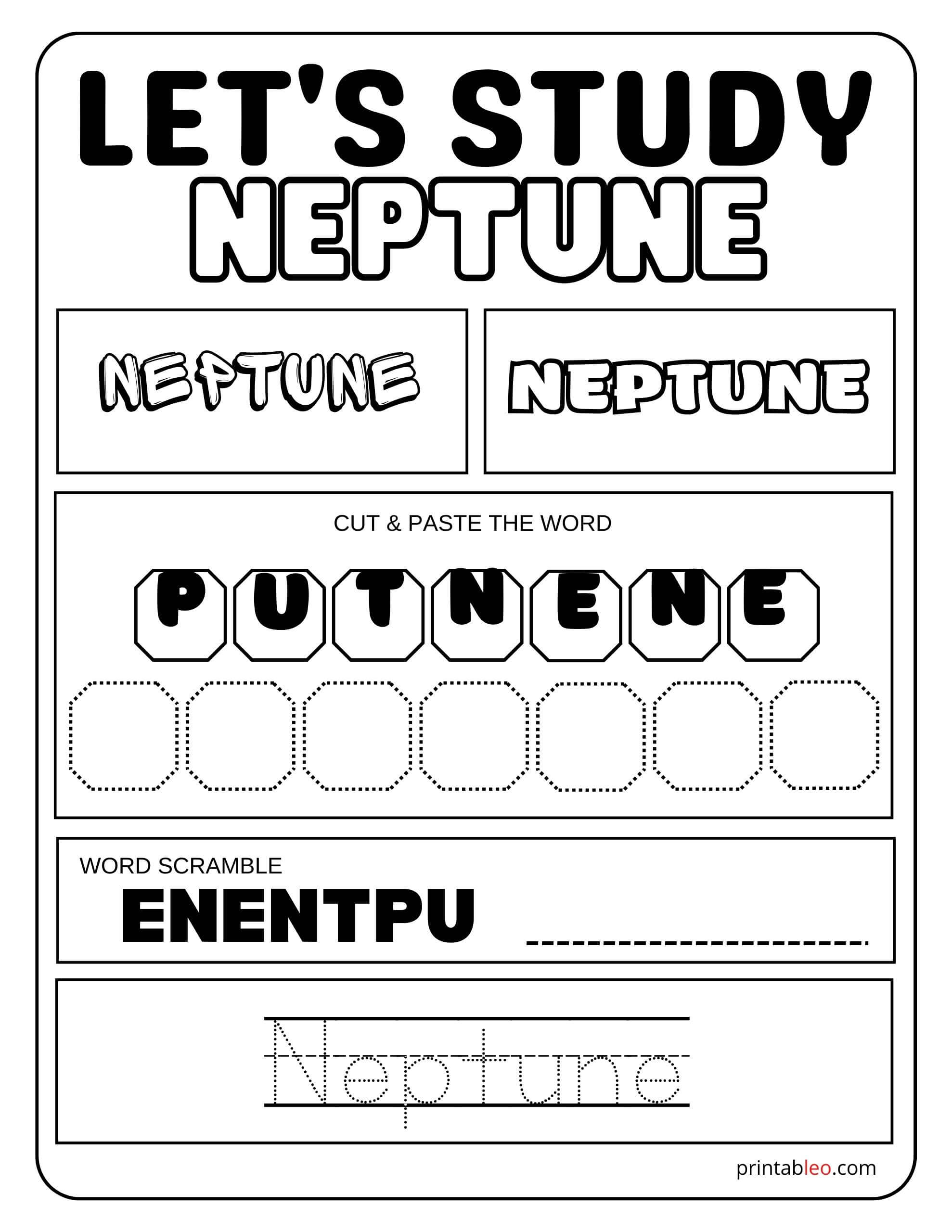 40+ Planets Handwriting Worksheets - Printableo.Com