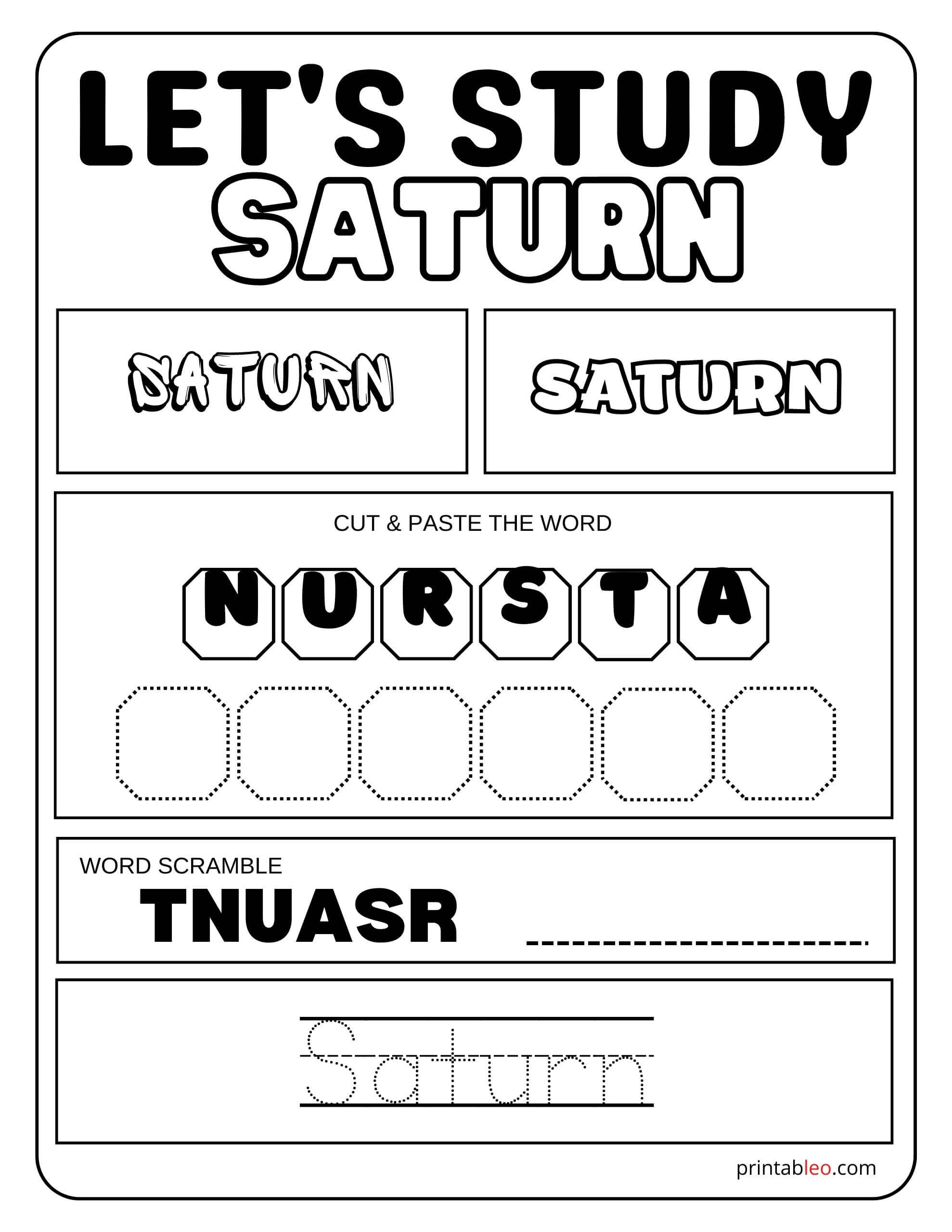 40+ Planets Handwriting Worksheets - Printableo.Com