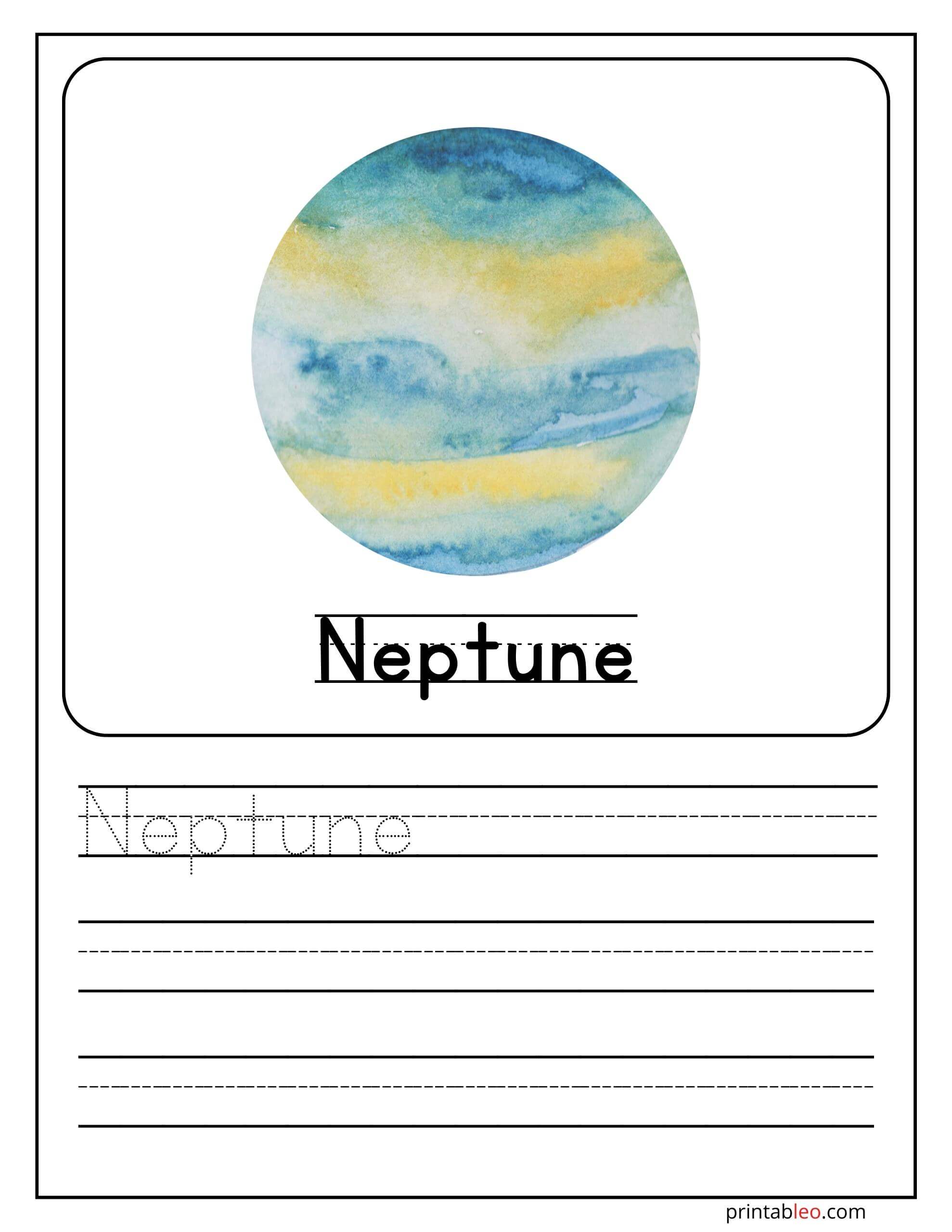 40+ Planets Handwriting Worksheets - Printableo.Com