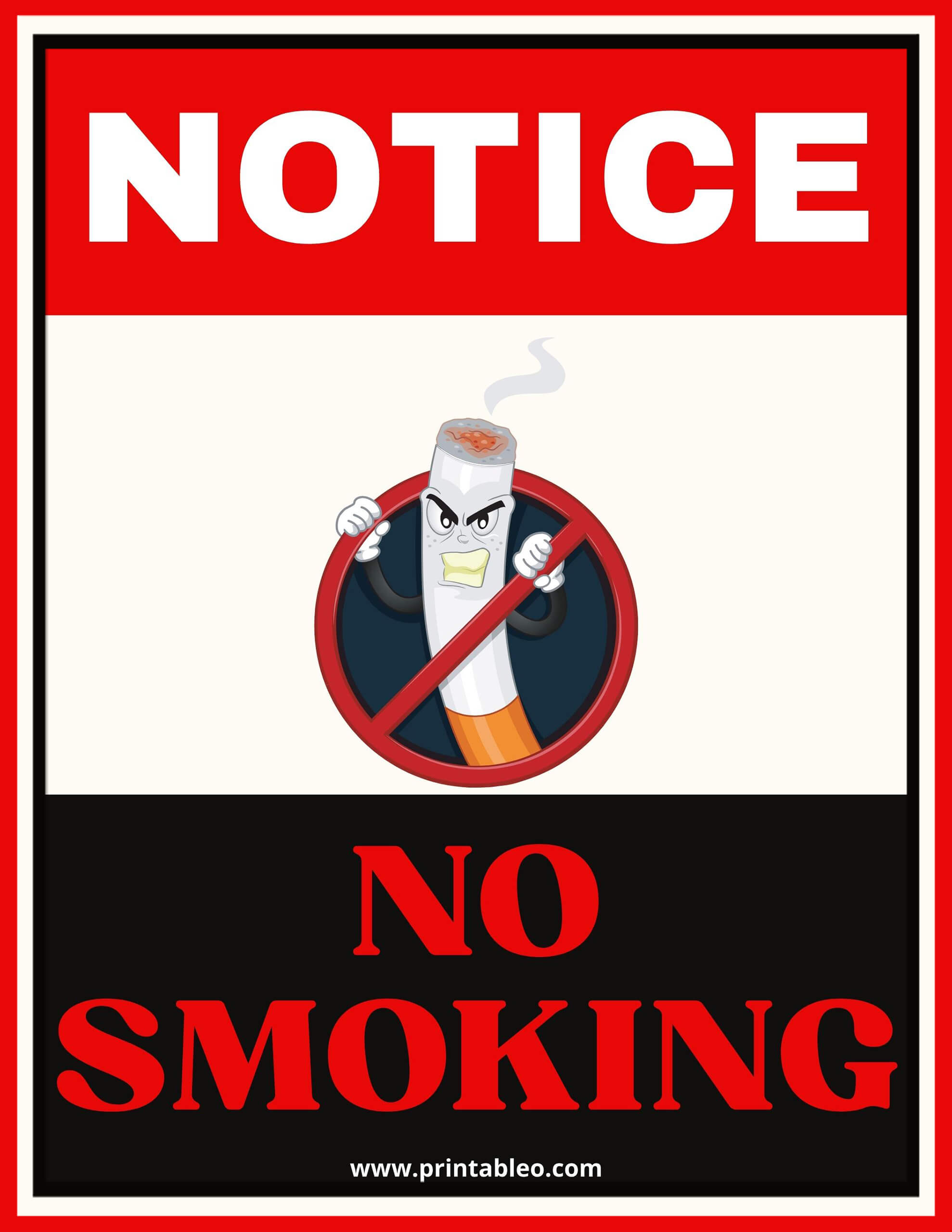 50+ Printable No Smoking Signs & Symbols | Free Download