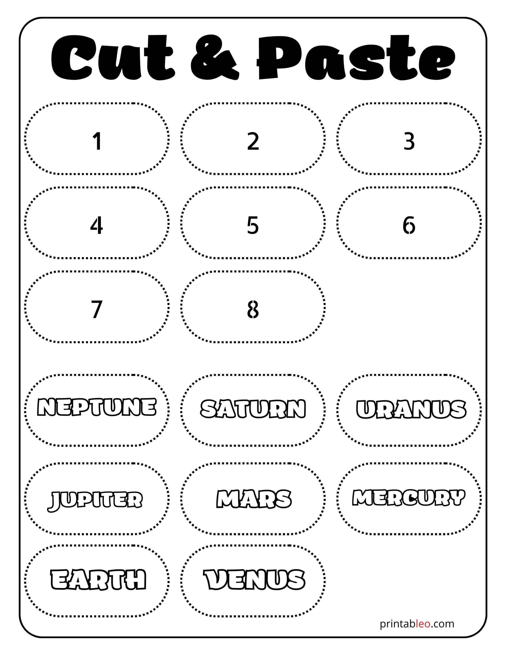 40+ Planets Handwriting Worksheets - Printableo.Com
