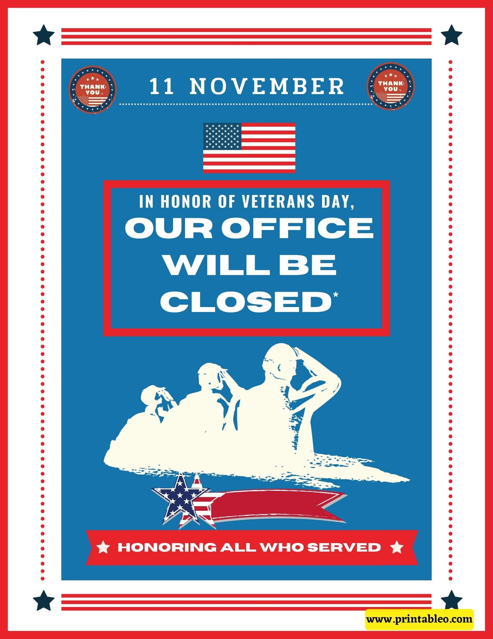 25 Veterans Day Signs Download Printable PDF
