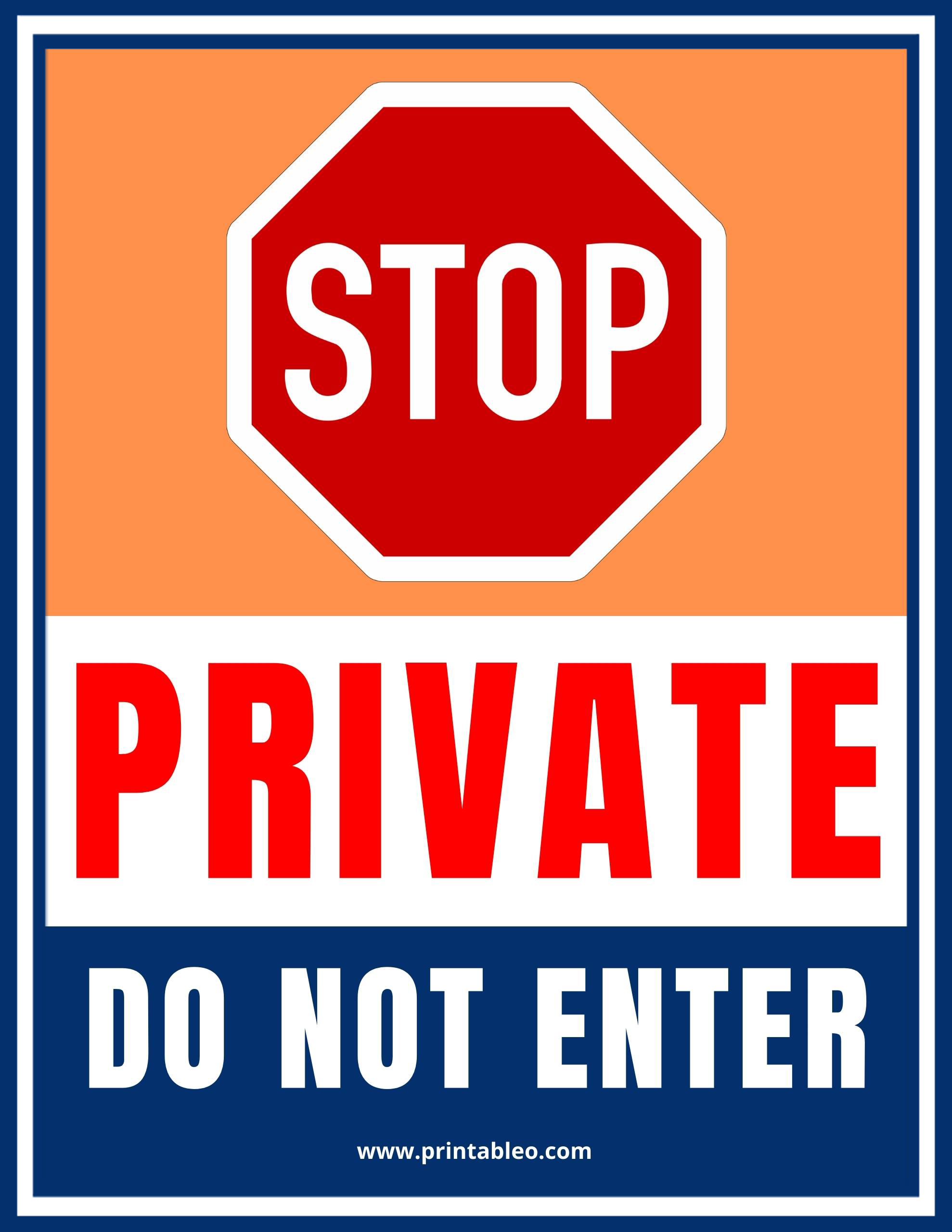 78+ Printable Do Not Enter Sign - Printableo.Com