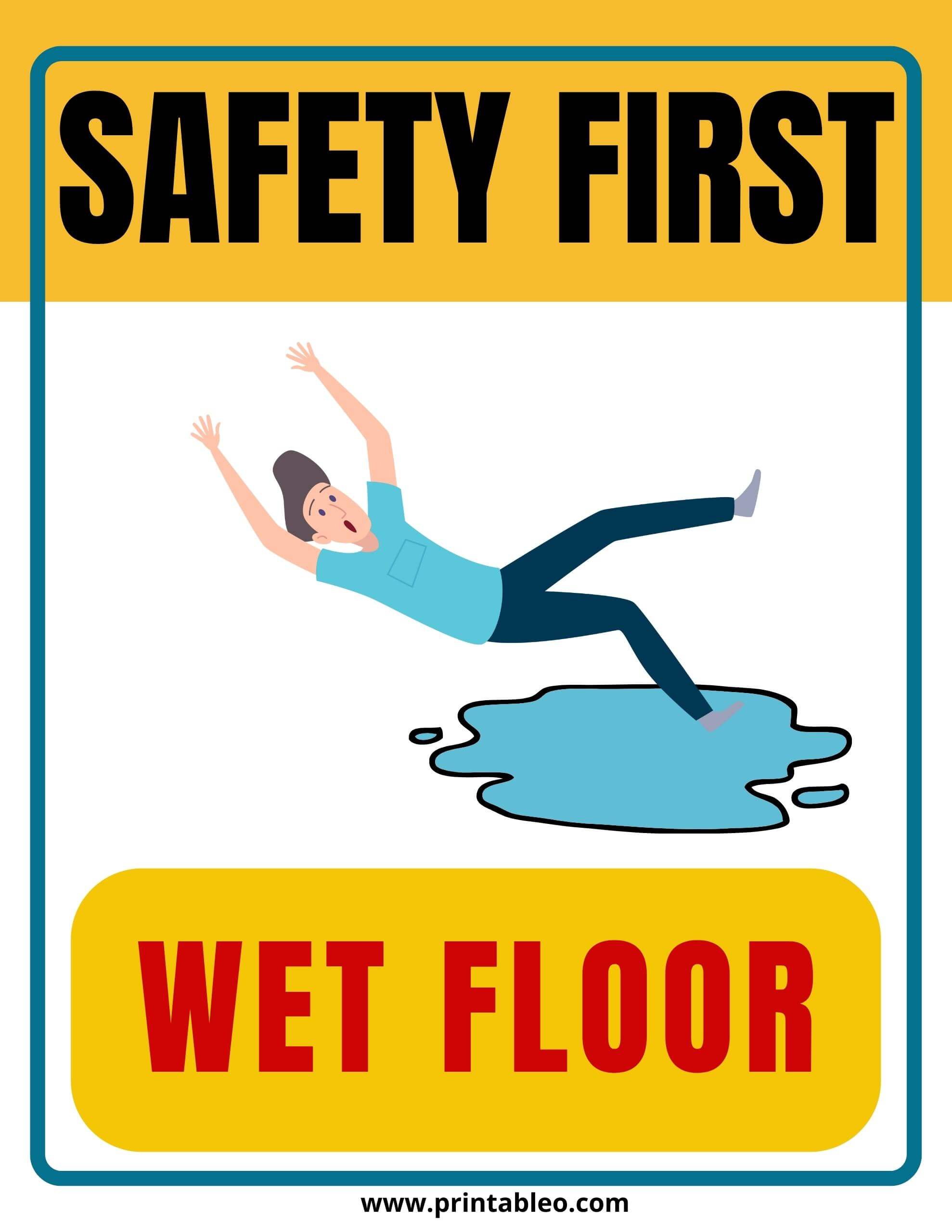 47+ Printable Wet Floor Signs | Free Download