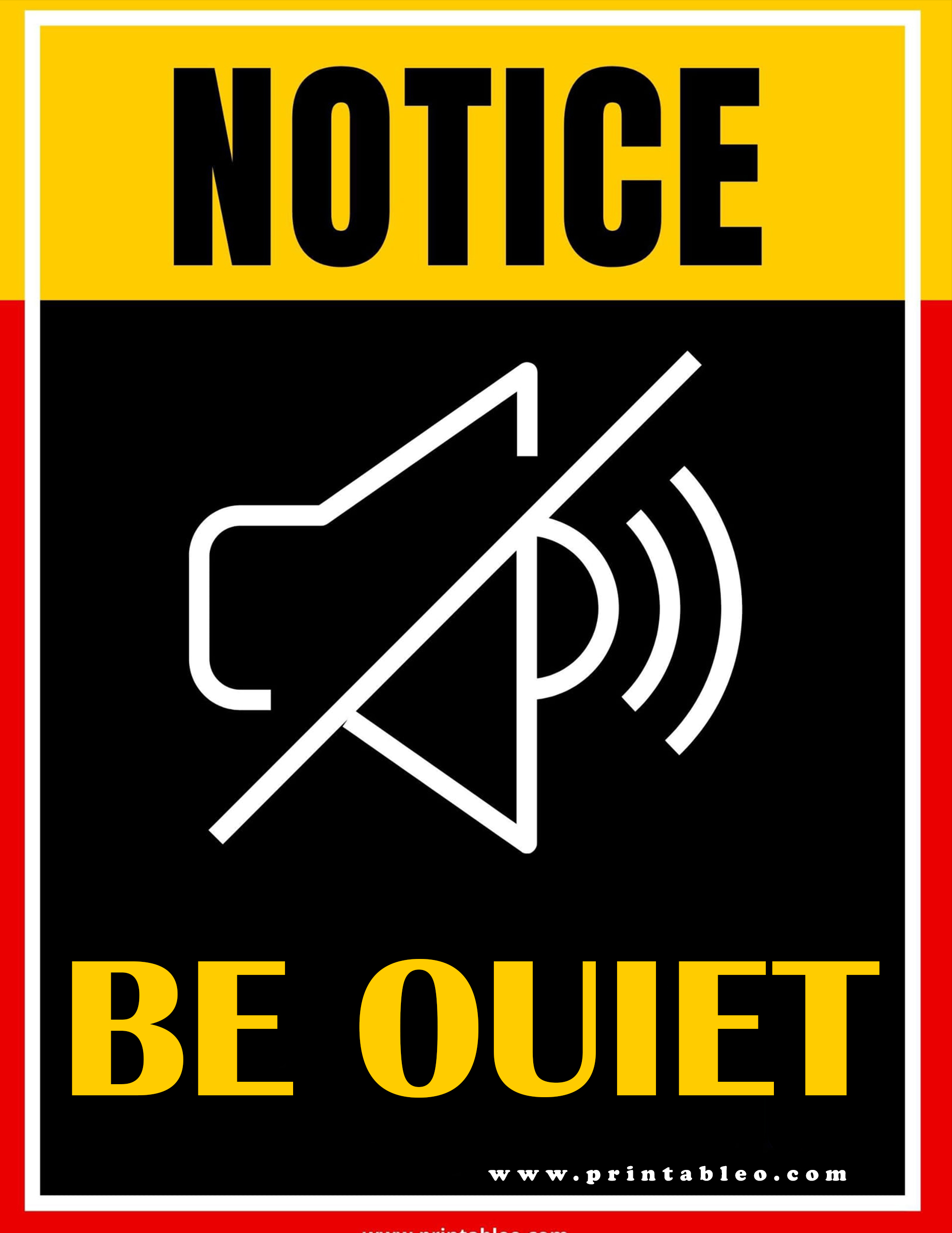 34+ Please Be Quite Signs | Download Free Printable