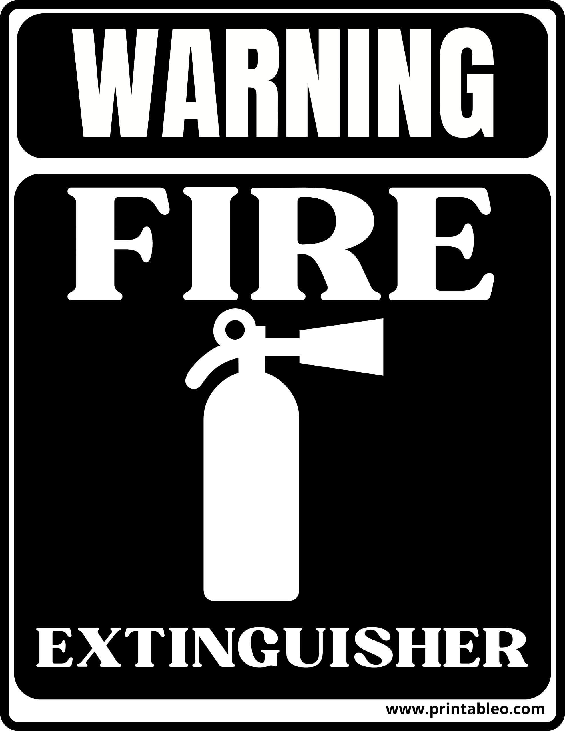 23+ Fire Extinguisher Signs - Printableo.Com