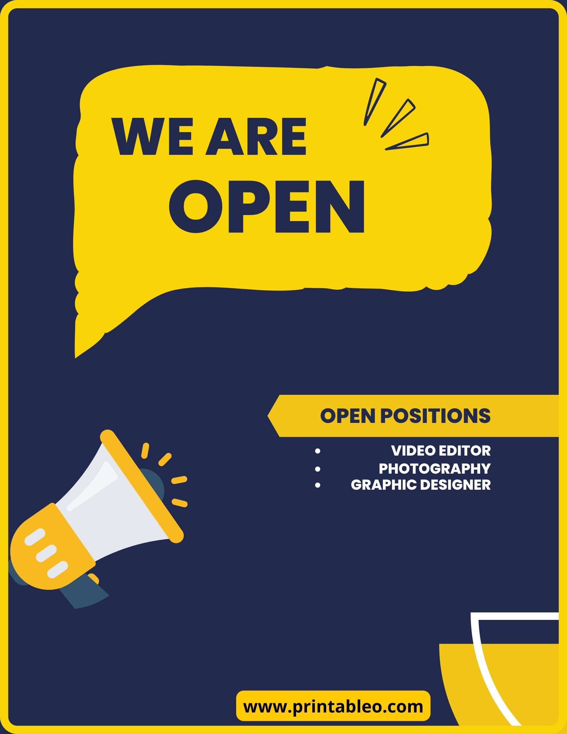22+Business Open Sign Printable Templates - Printableo.Com