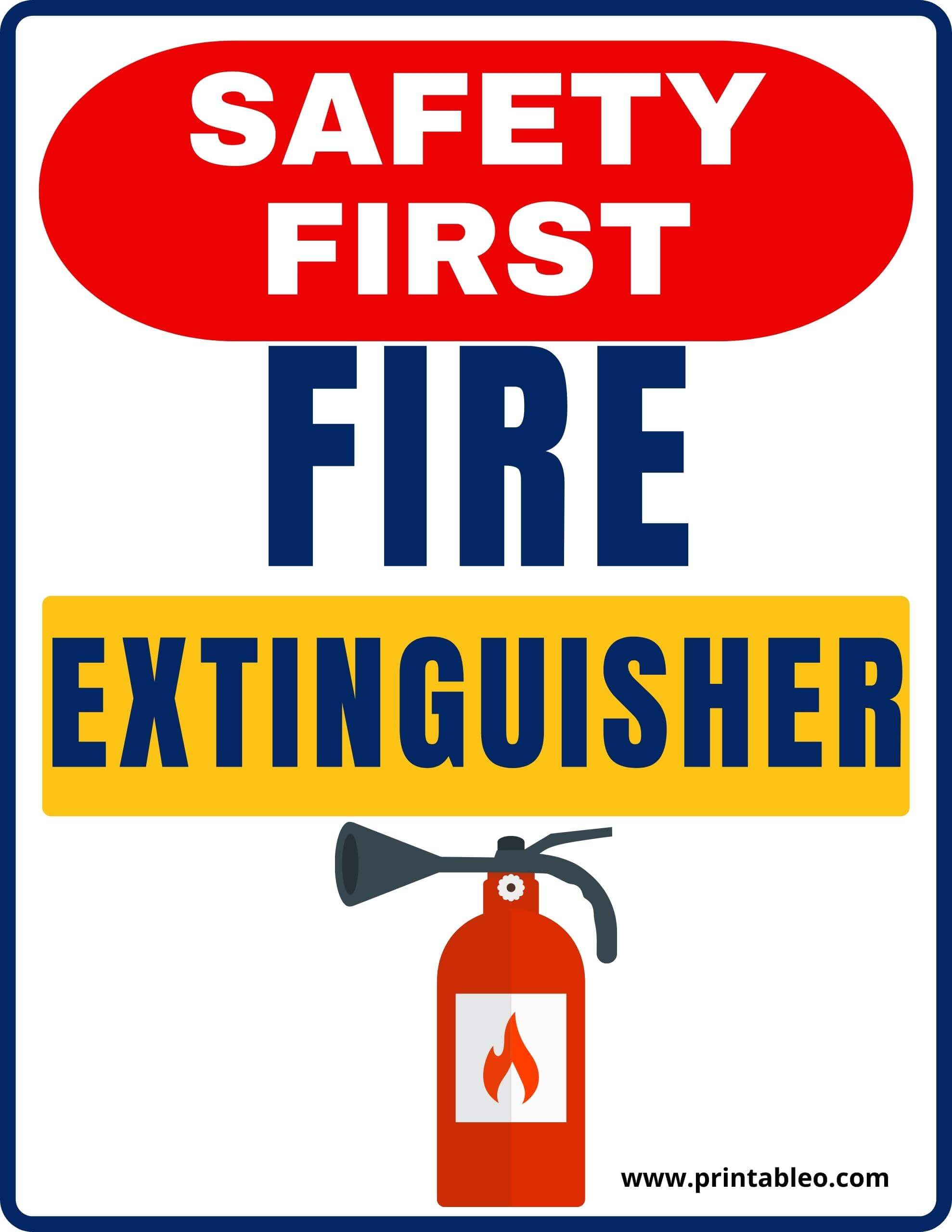 23+ Fire Extinguisher Signs - Printableo.Com