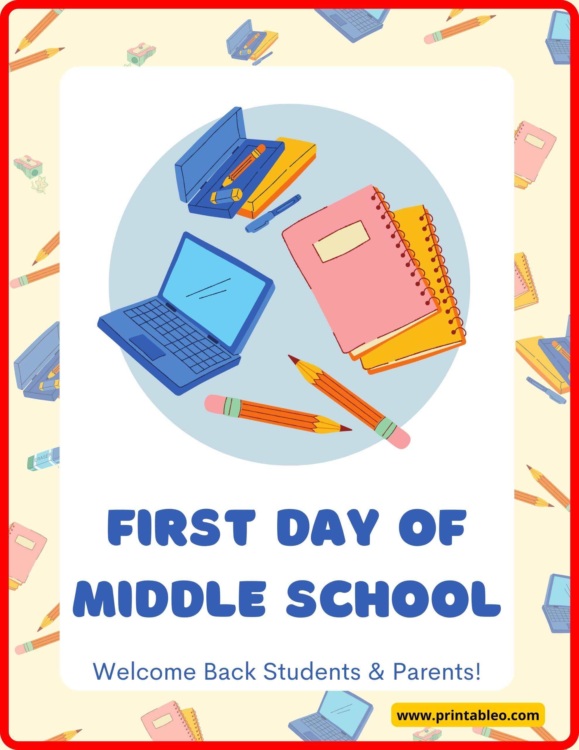 32+ First Day Of School Signs | FREE Printable PDFs