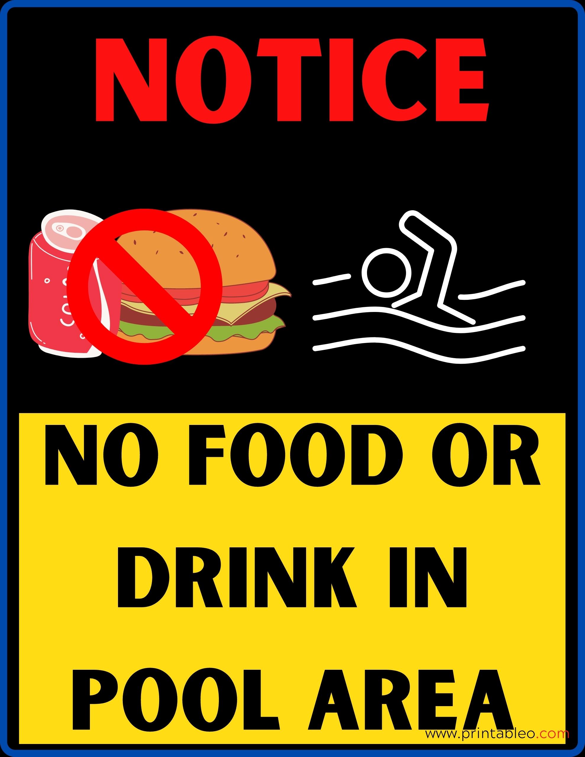 37+ No Food Or Drink Sign | Printable PDFs - Printableo.Com
