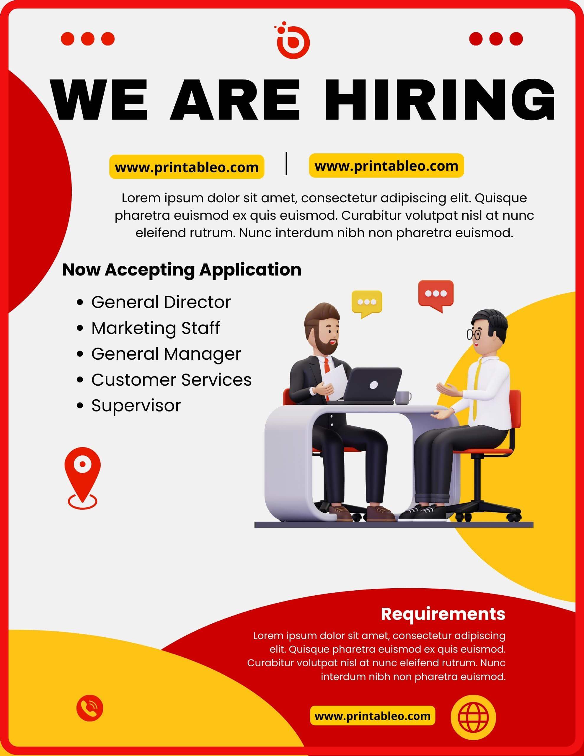 20+ Printable Hiring Sign | (Part Time, Full Time, Walk In)