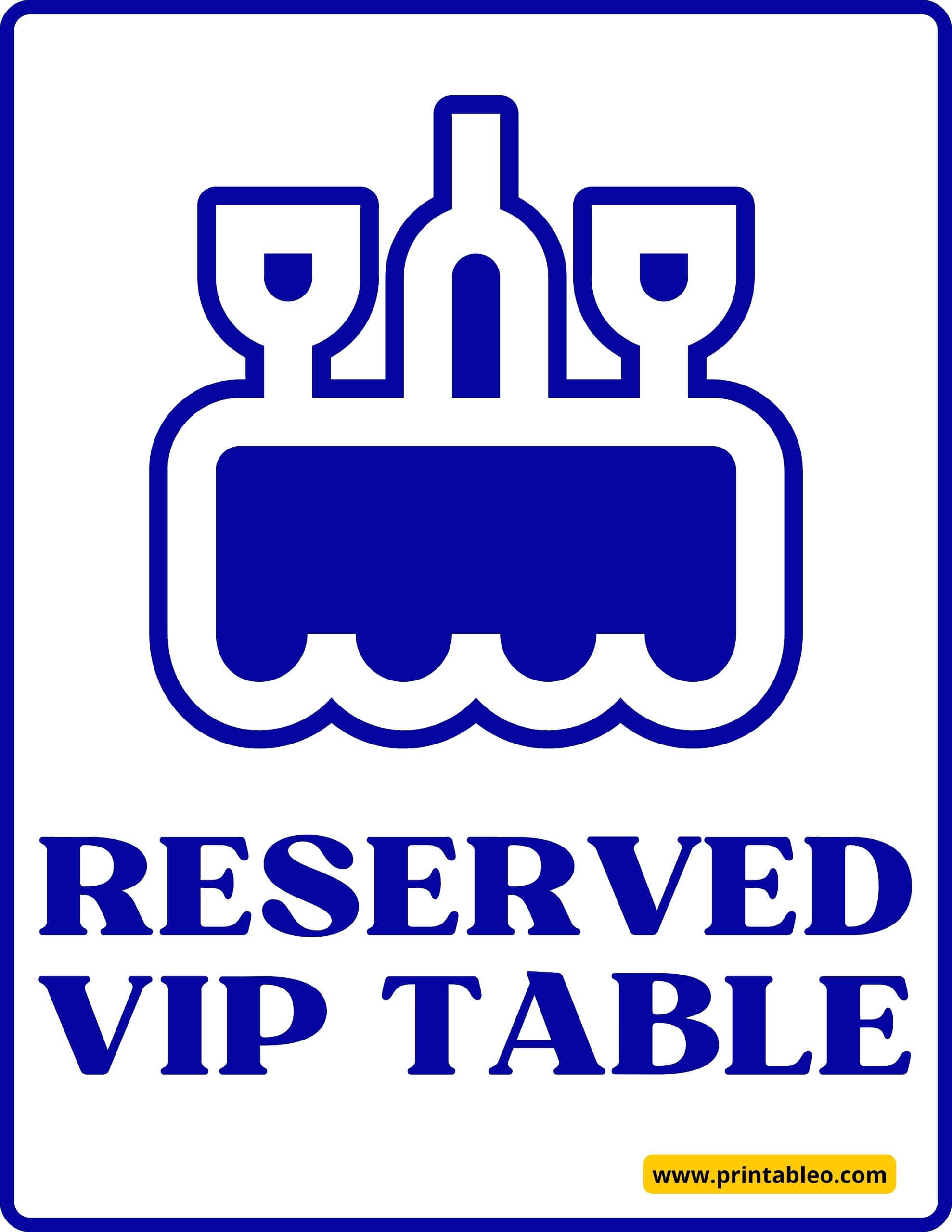 13 + Table Reserved Sign | Download Free Printable PDFs