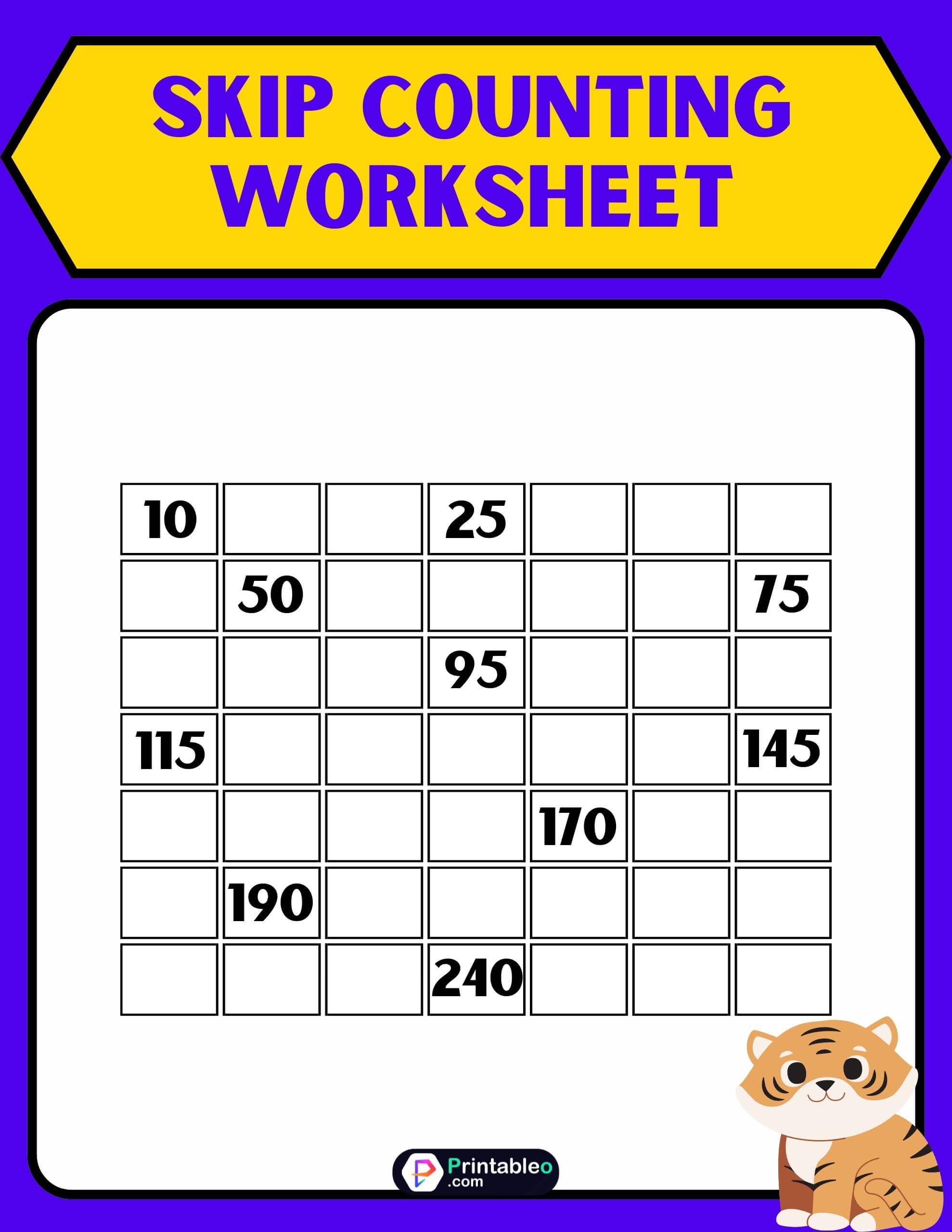 40+ Skip Counting Worksheets (Download FREE Printable PDFs)