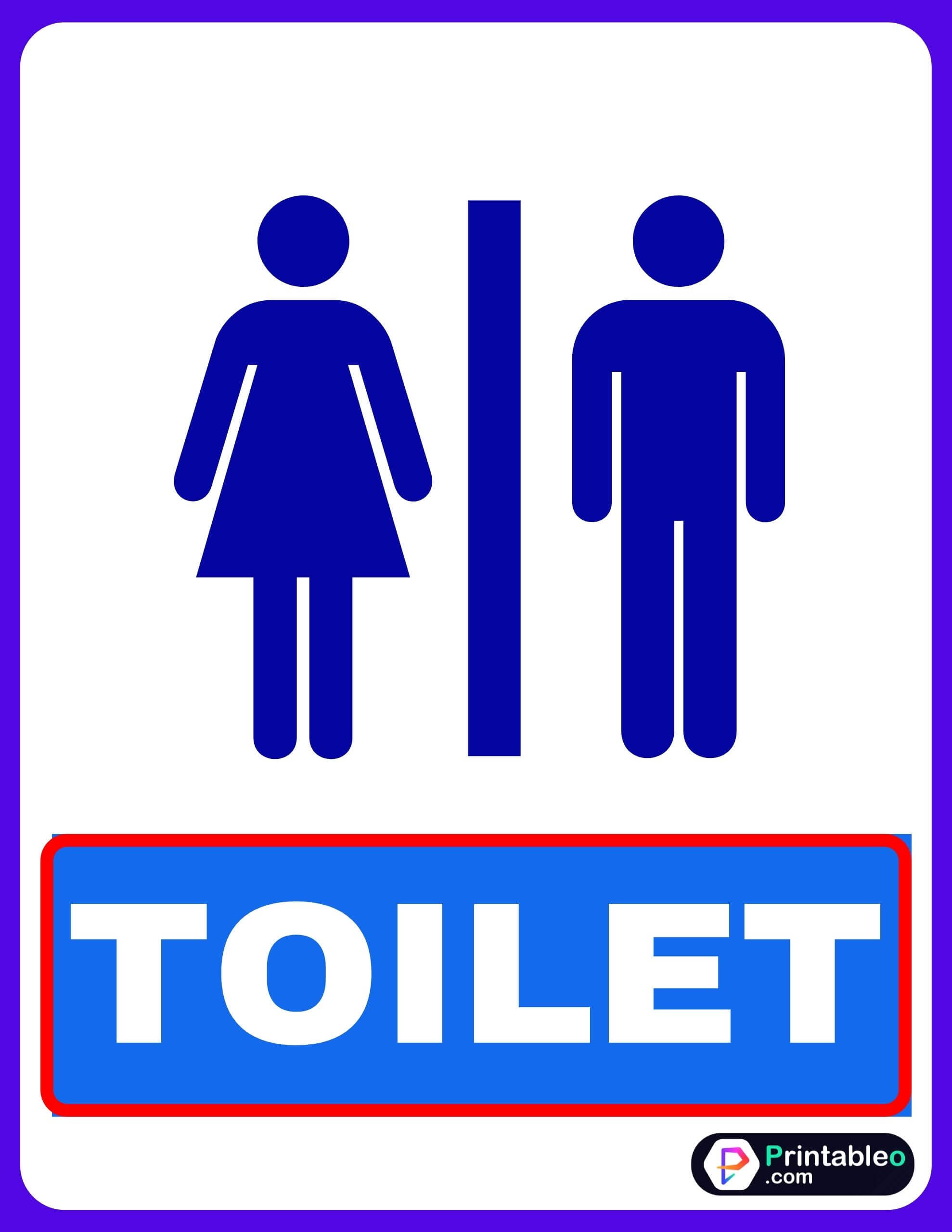 81+ Restroom/Bathroom/Toilet Sign - Printableo.Com