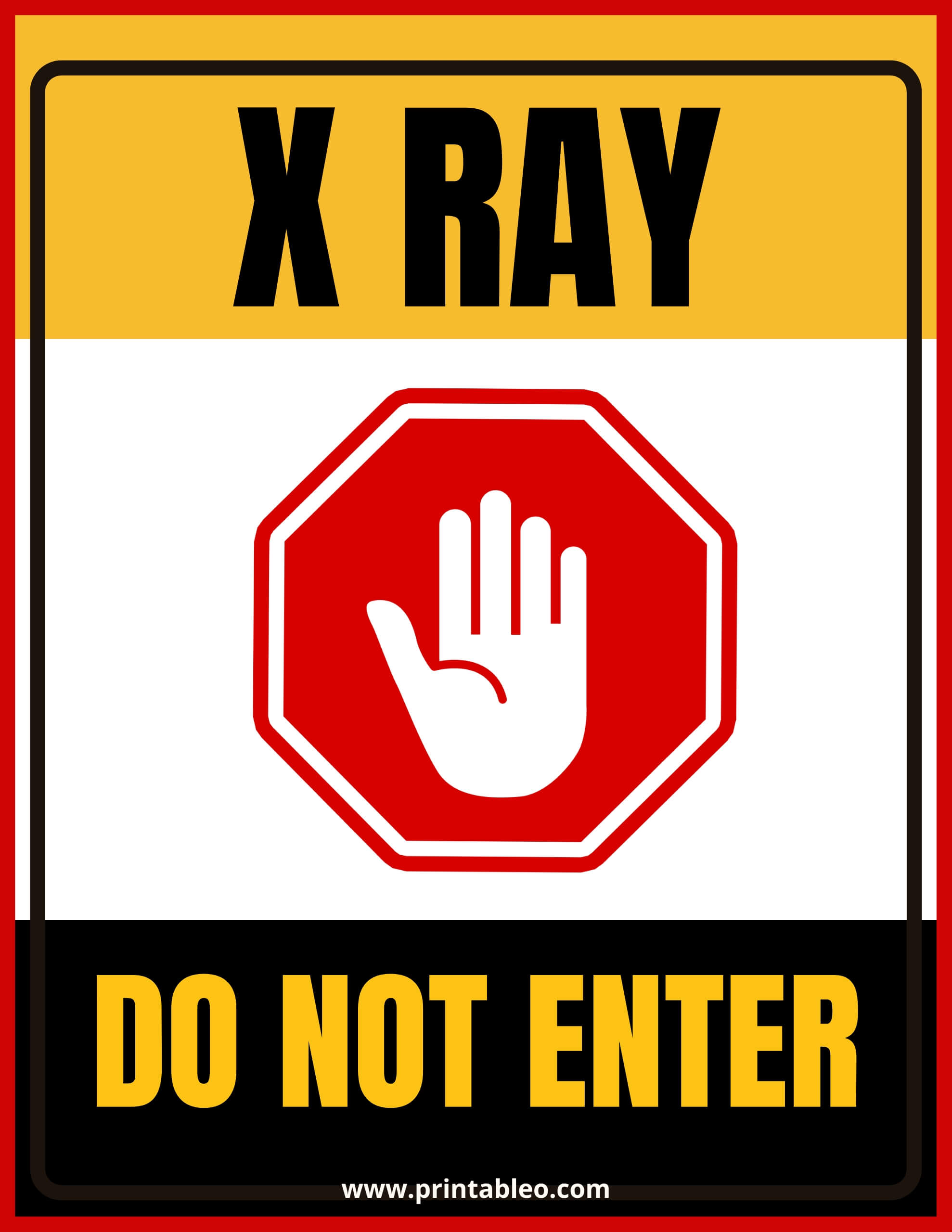 33+ Printable X-Ray Sign | FREE PDF - Printableo.Com