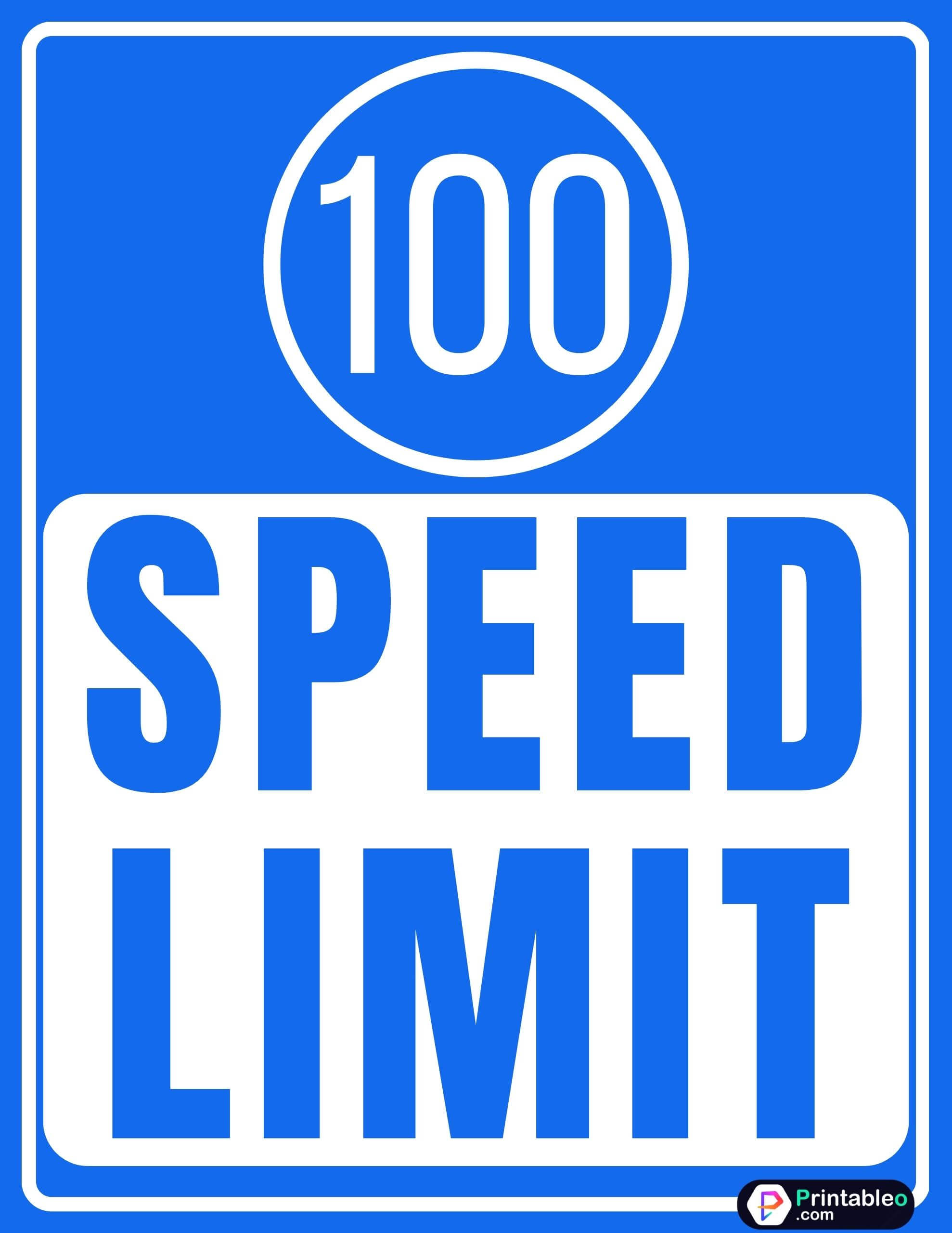 40+ Speed Limit Sign - Printableo.Com