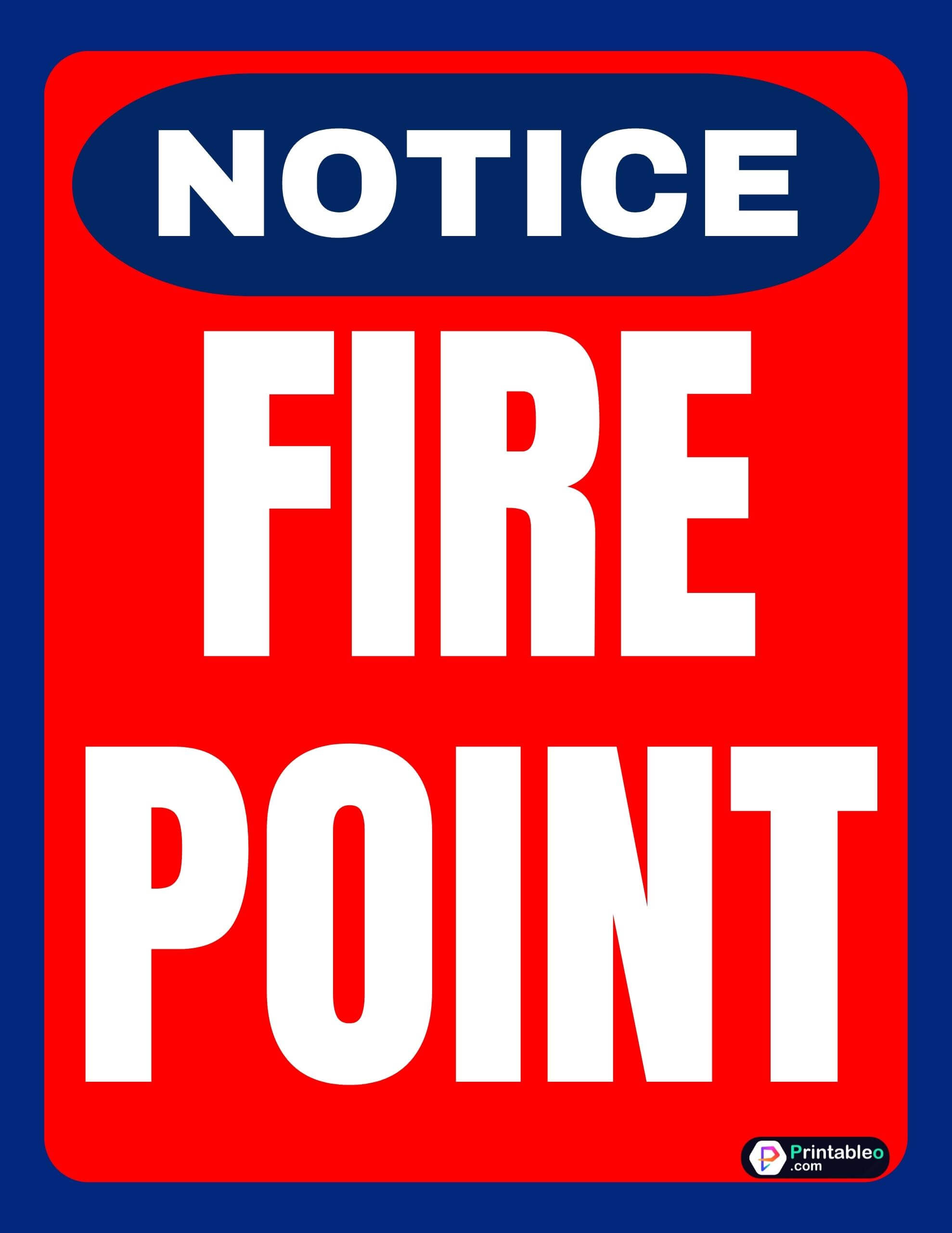 25+ Fire Point Sign | Printable Assembly Point PDFs