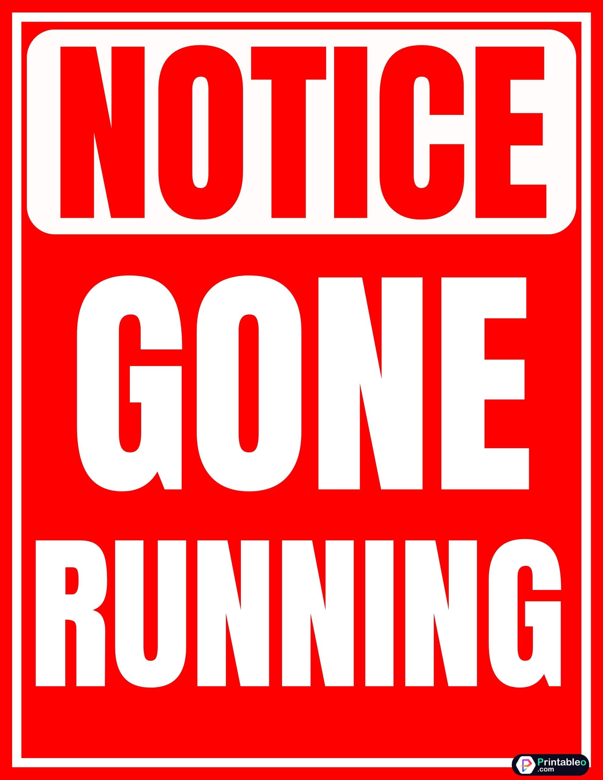 20+Printable No Running Sign | Download FREE PDFs