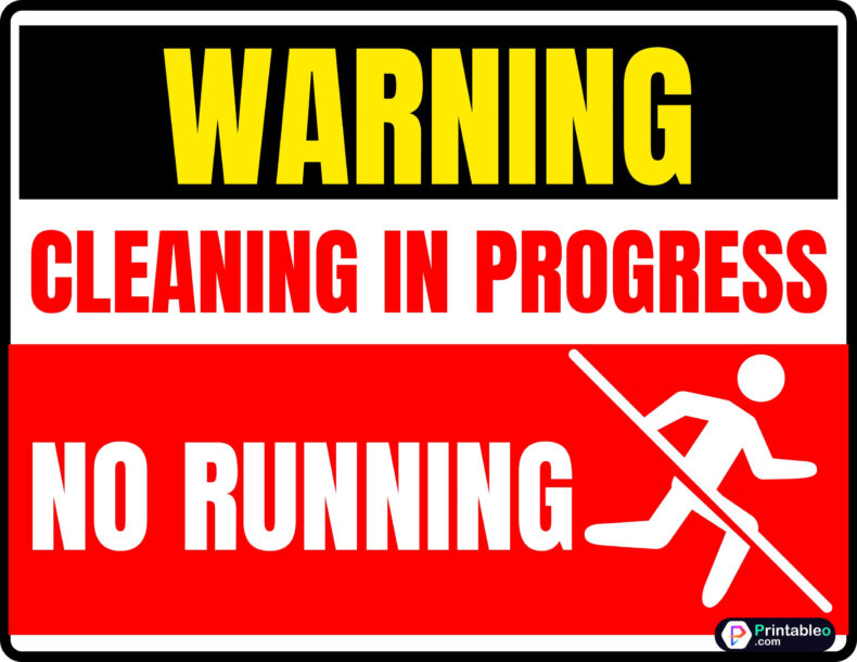 20+Printable No Running Sign | Download FREE PDFs