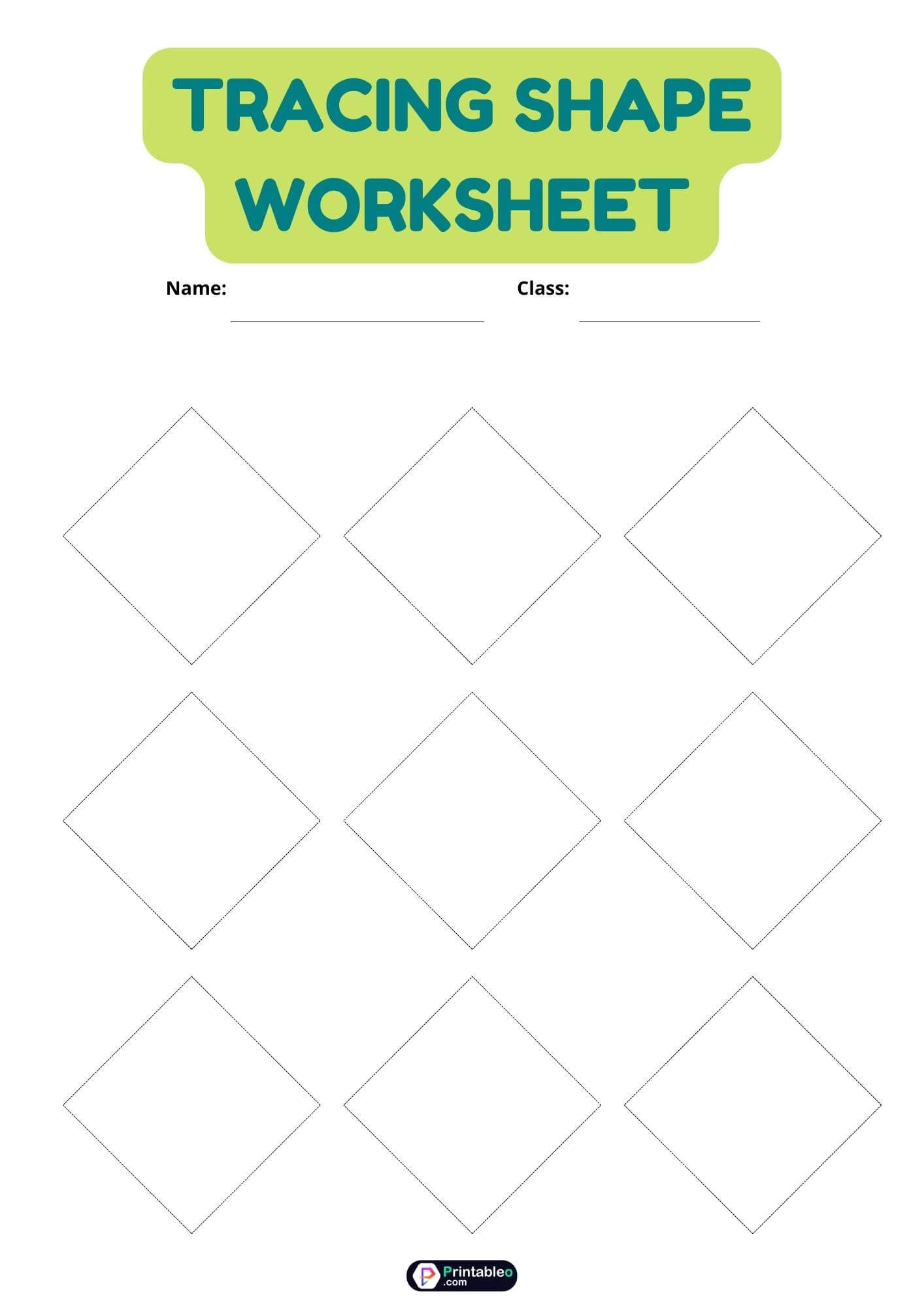15+ Tracing Shapes Worksheets | FREE Printable PDFs