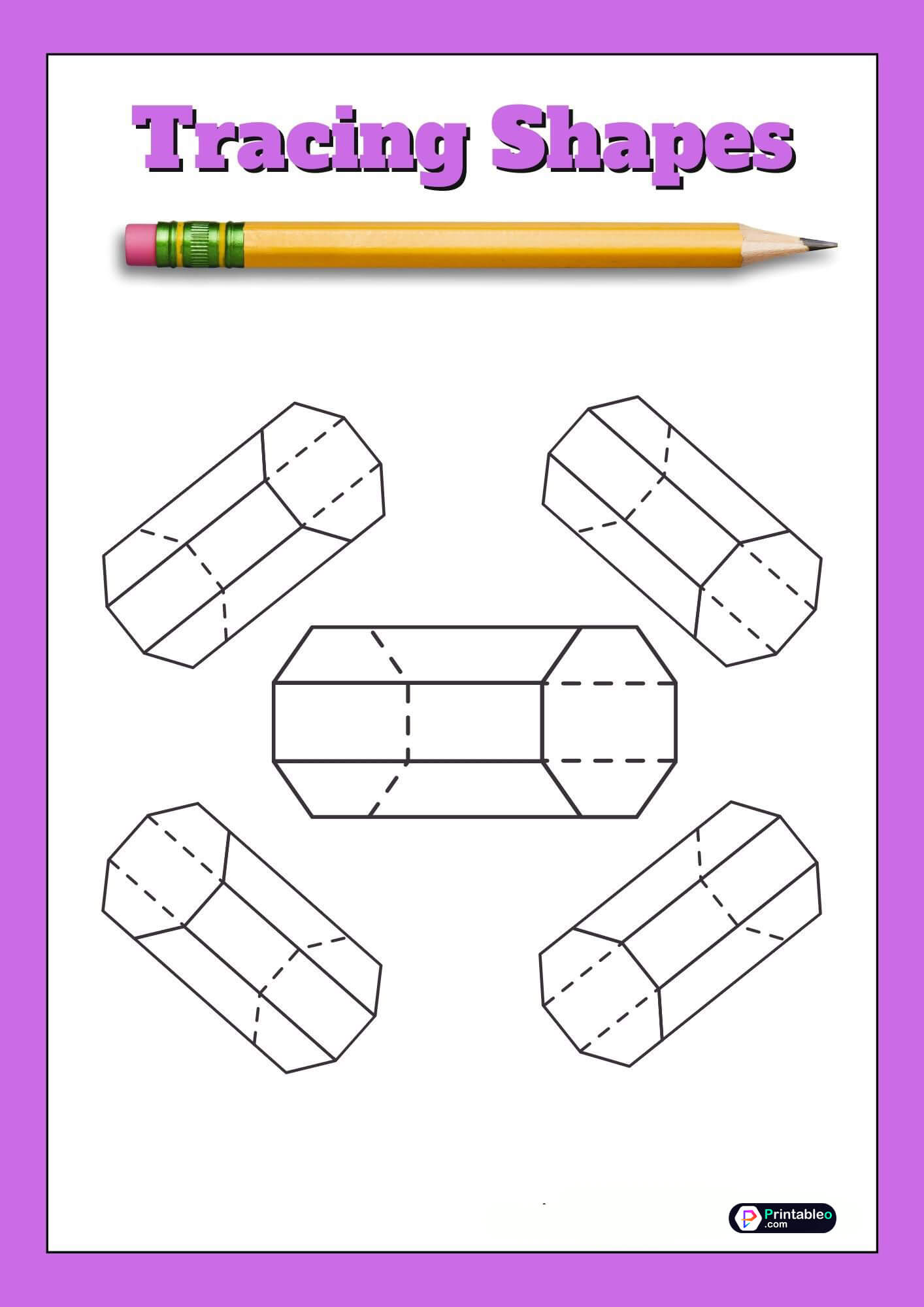 15+ Tracing Shapes Worksheets | FREE Printable PDFs