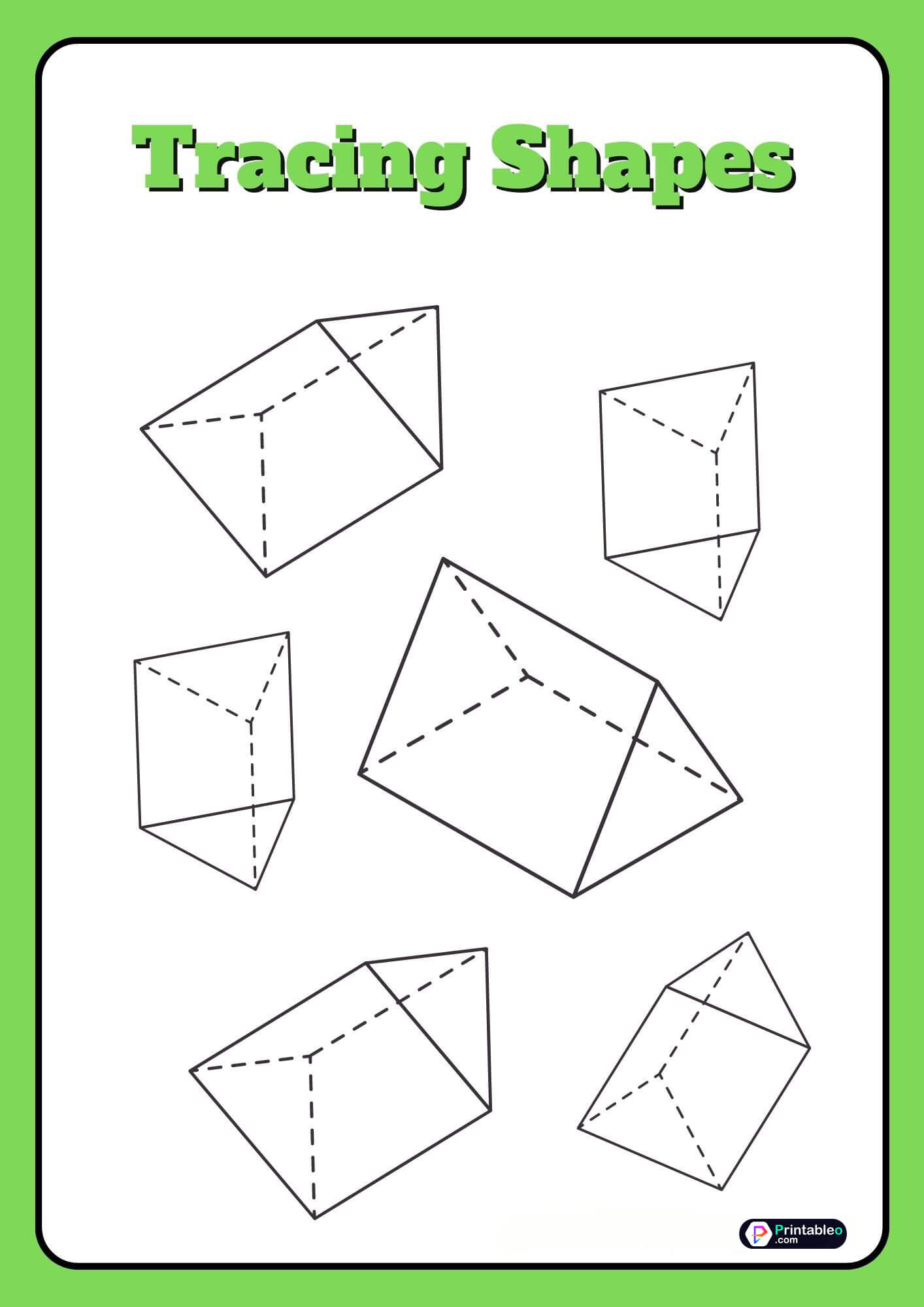 15+ Tracing Shapes Worksheets | FREE Printable PDFs