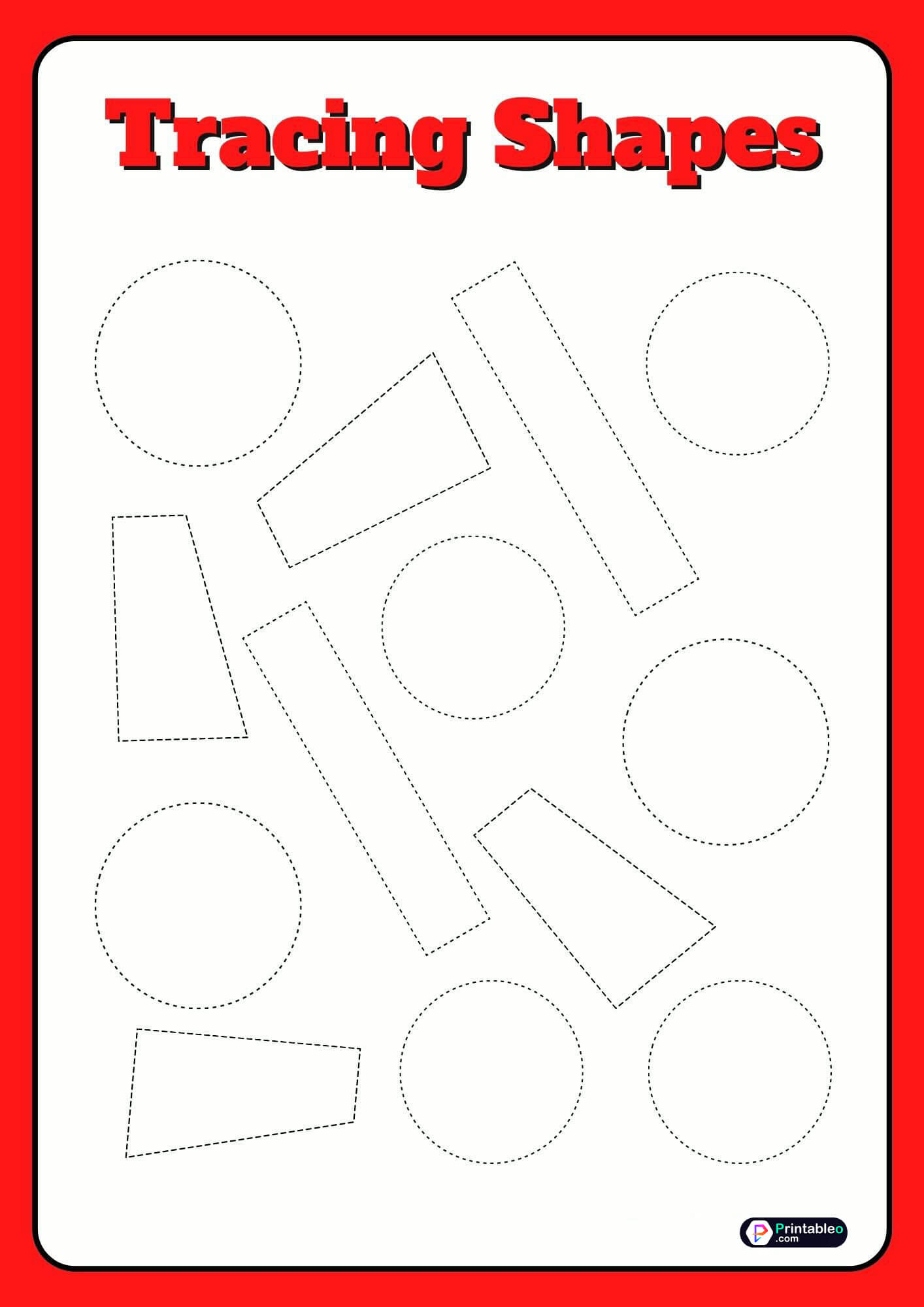 15+ Tracing Shapes Worksheets | FREE Printable PDFs