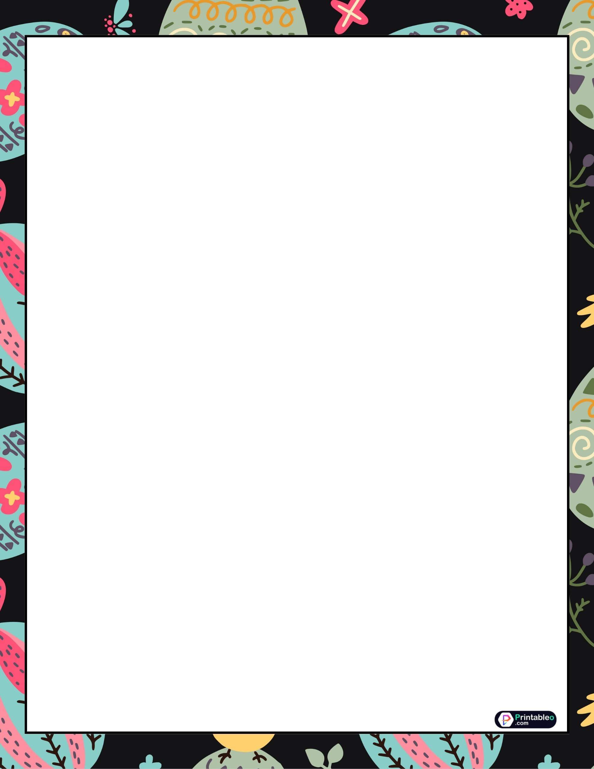 30+ Printable Easter Borders - Printableo.Com