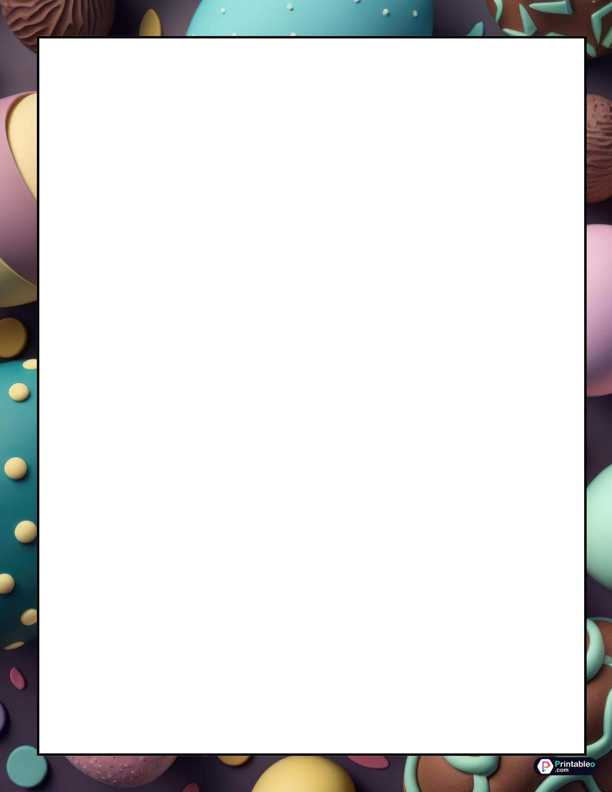 30+ Printable Easter Borders - Printableo.Com